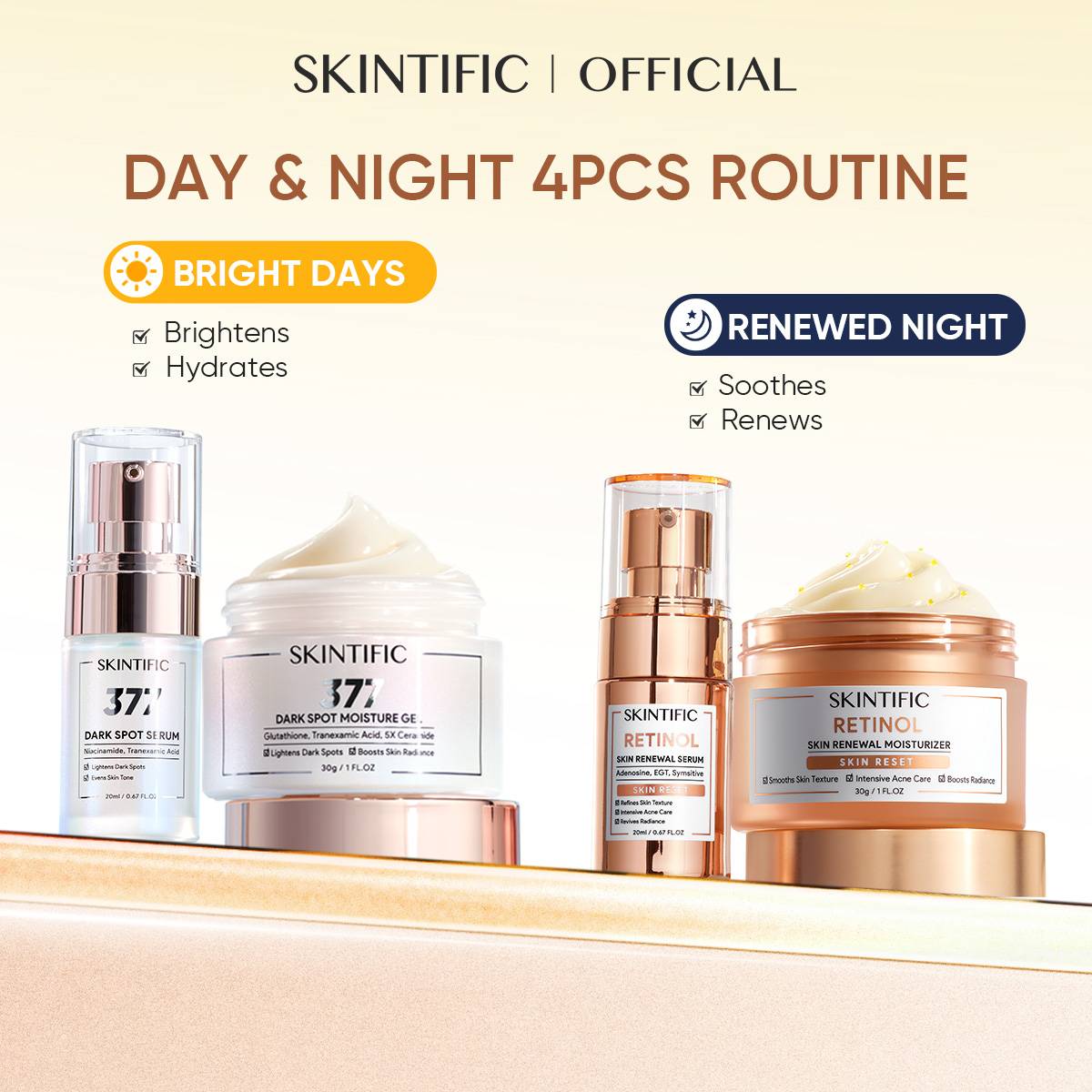 [Anti-aging]SKINTIFIC Retinol Skin Renewal Moisturizer 30g Skin Care ...