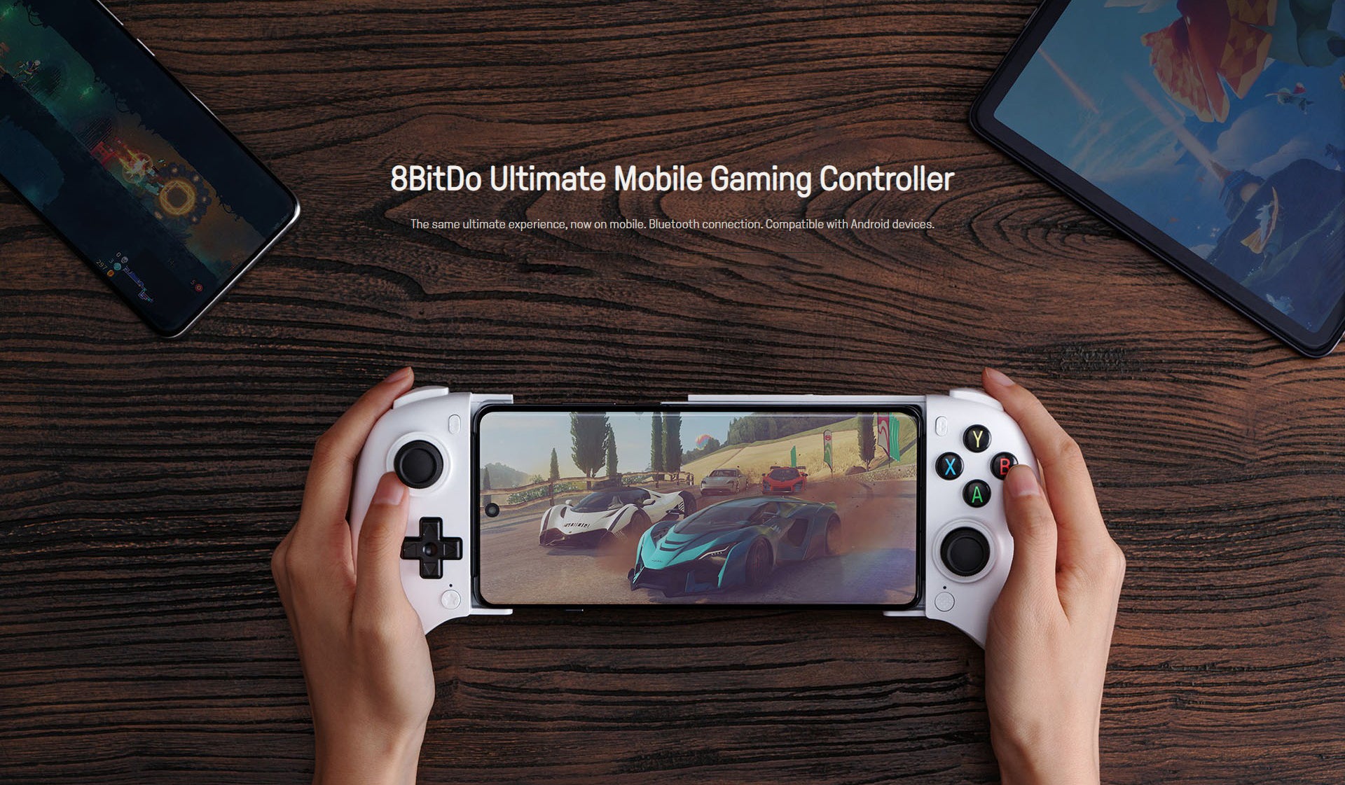 8Bitdo Ultimate Mobile Gaming Controller for Android (White, Black ...