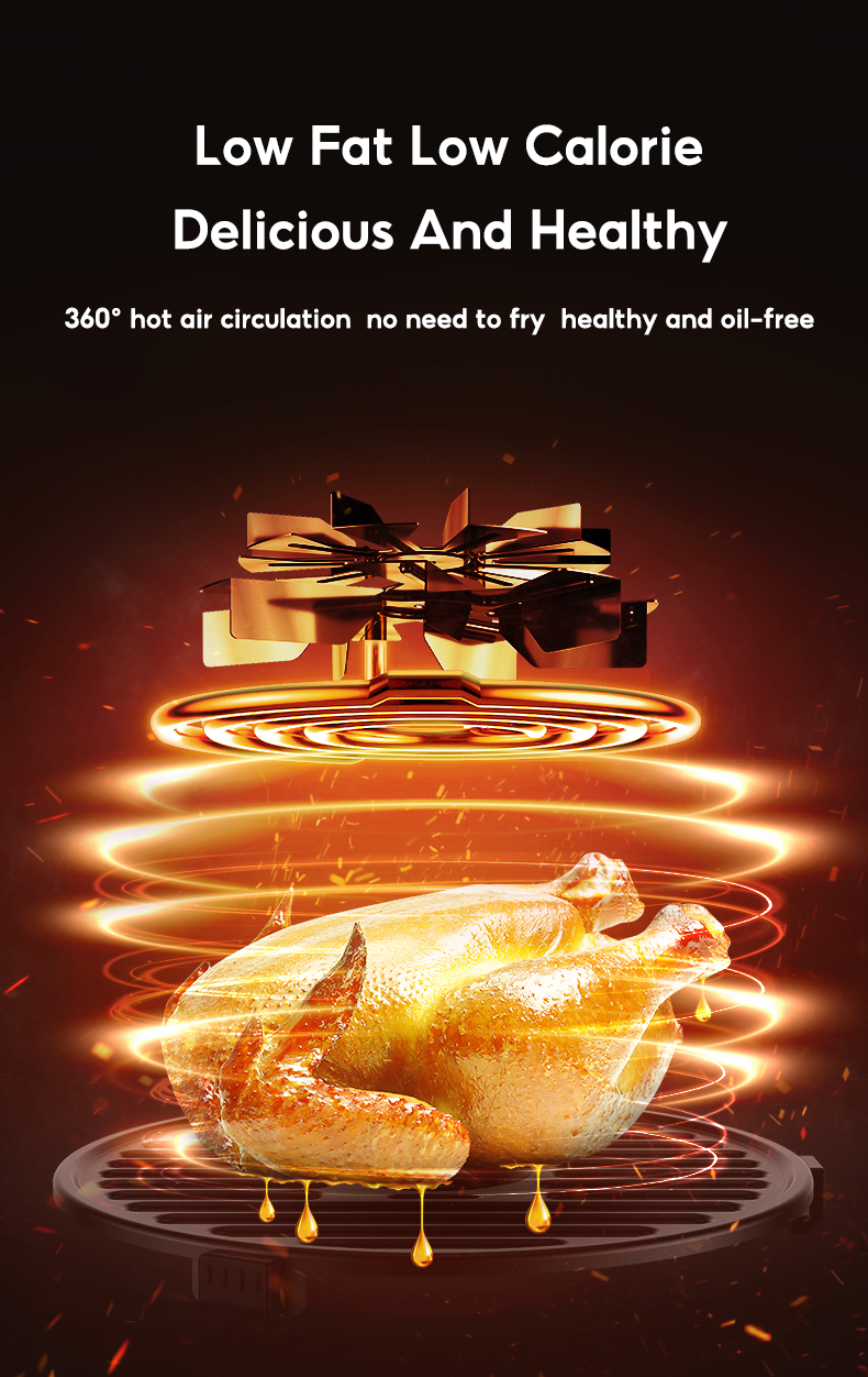 Tixx Air Fryer Oven Touch Screen Non Stick Smart Timer Multi Function ...