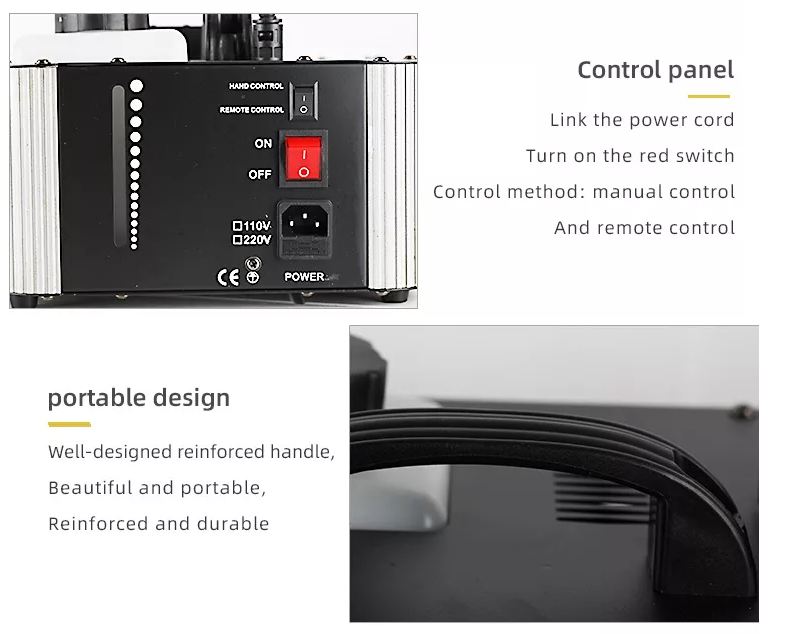 Professional Haze Fog Machine 900W Wireless Remote Control Cold Smoke ...