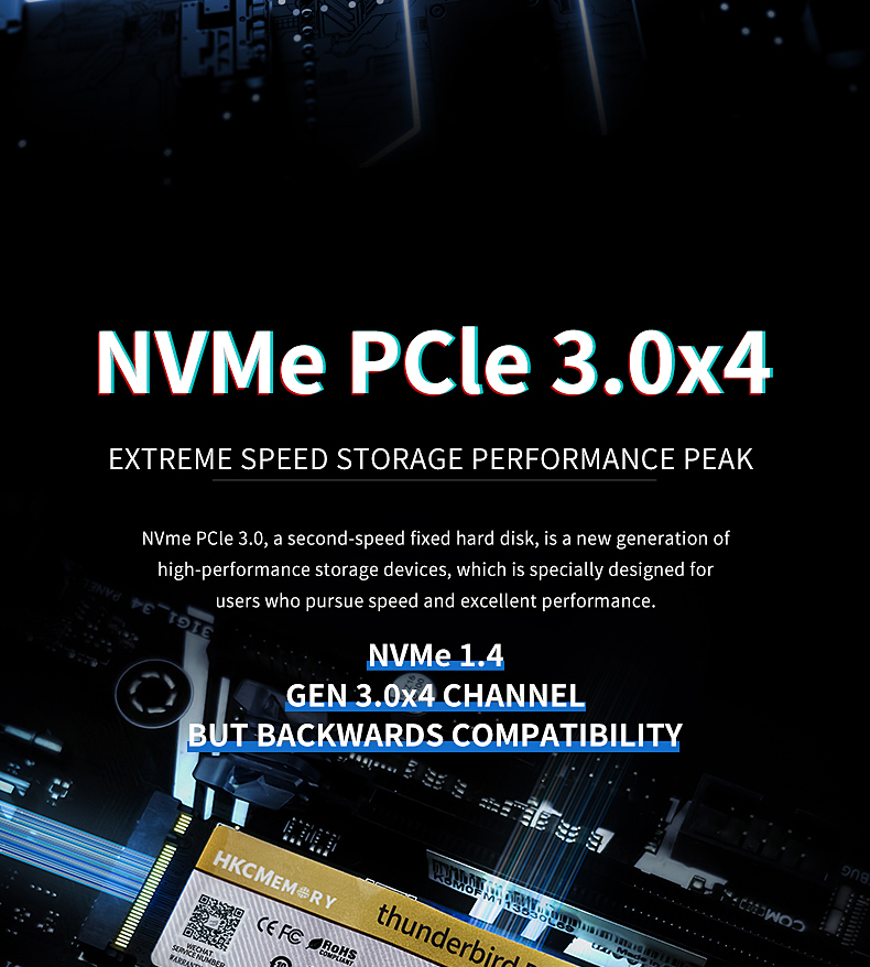 HKC DV600 M.2 Nvme Pcie 3.0 SSD 256GB / 512GB / 1TB For Desktop Laptop ...