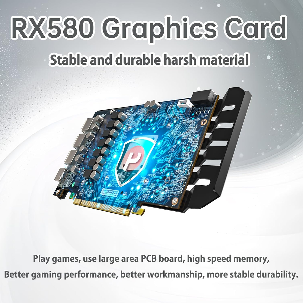 RAMSTA AMD RX550 4GB / RX580 8GB Graphics Card GDDR5 256Bit Computer ...
