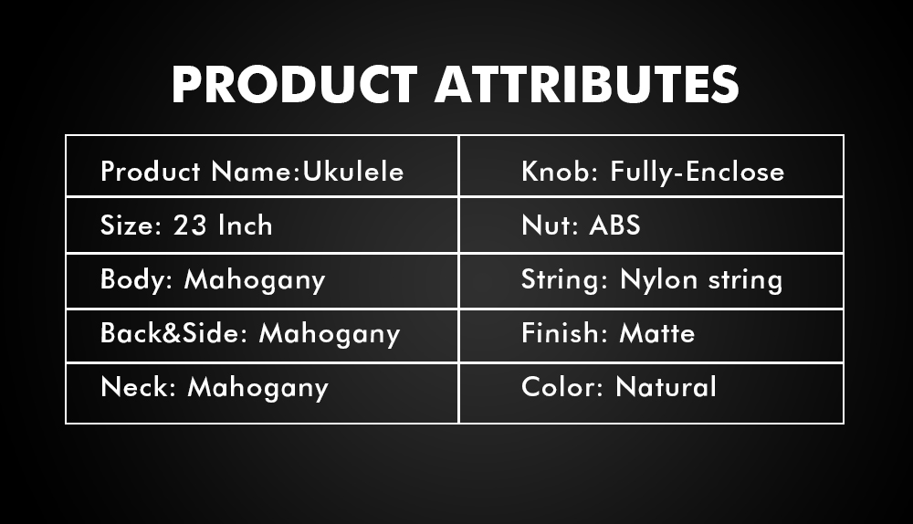 RIXTON Ukulele 23inch Beginner Mahogany 23 Inch Ukulele Hawaii Guitar ...