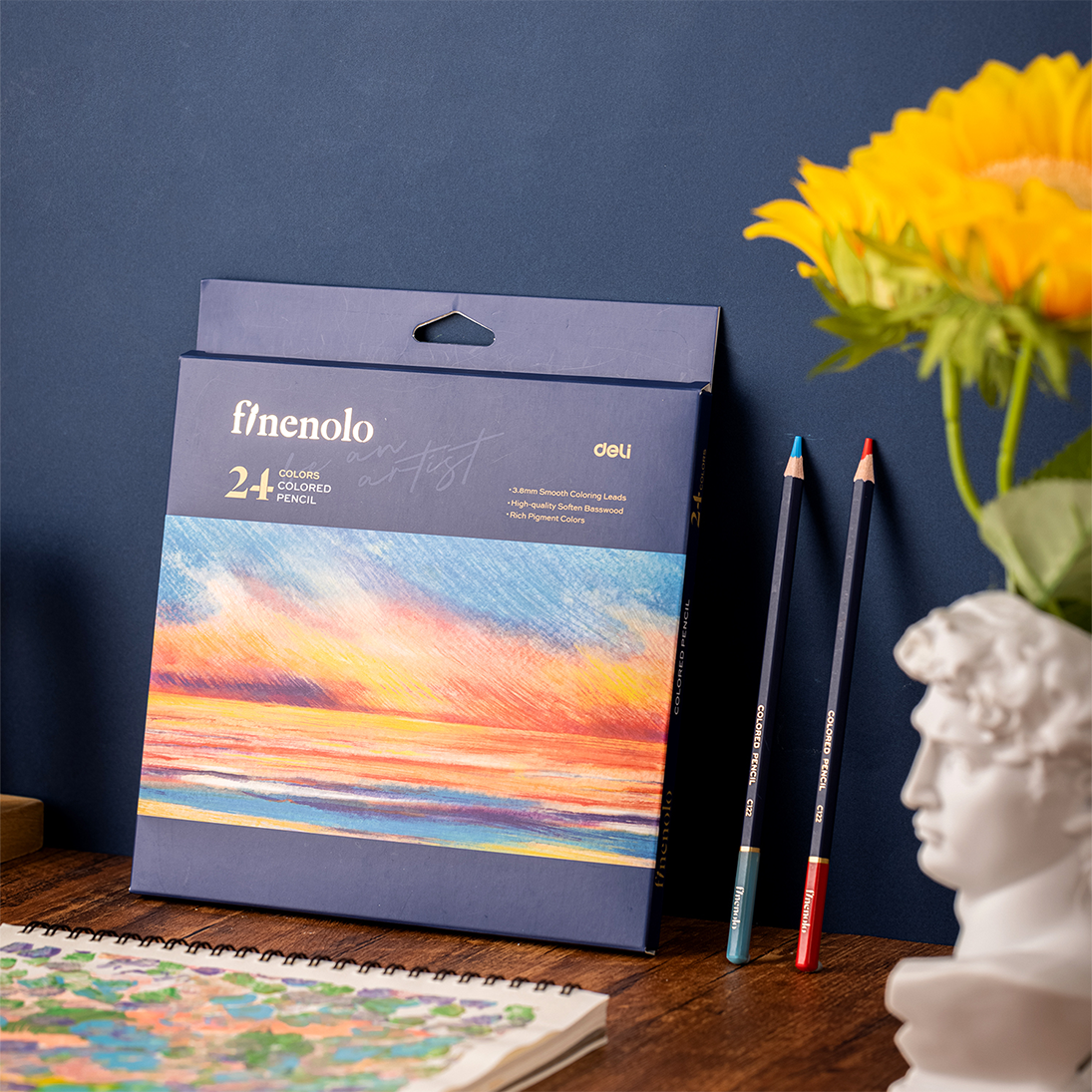 Deli C131-12 Finenolo Colored Pencil 12 Colors | Shopee Philippines