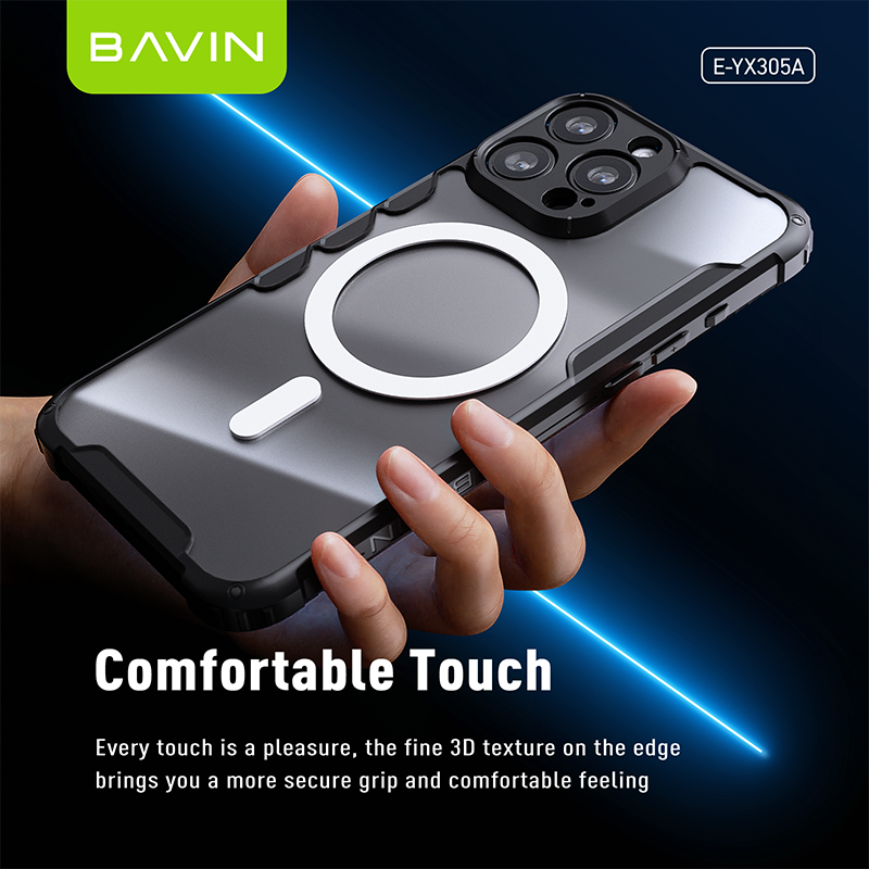 BAVIN YX305A Phone Case Series Magnetic Suction w/ Anti-Fall for iPh 16 ...