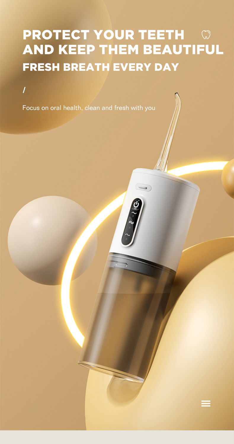 Dreepor Oral Care Water Flosser Electric scaler Tooth Cleaner 3 Modes Water Flosser water jet ...