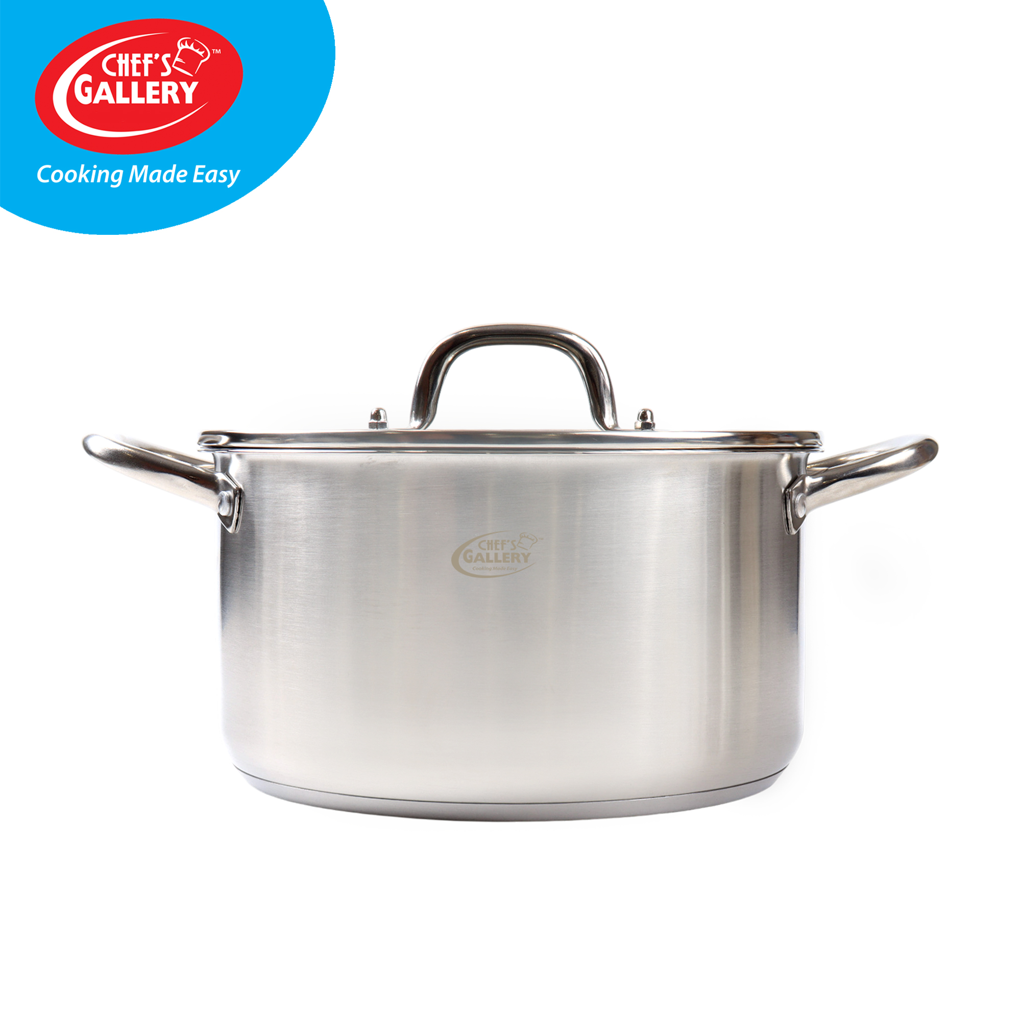 Chef's Gallery Stainless Steel Casserole 20cm (Brown Box) Induction ...