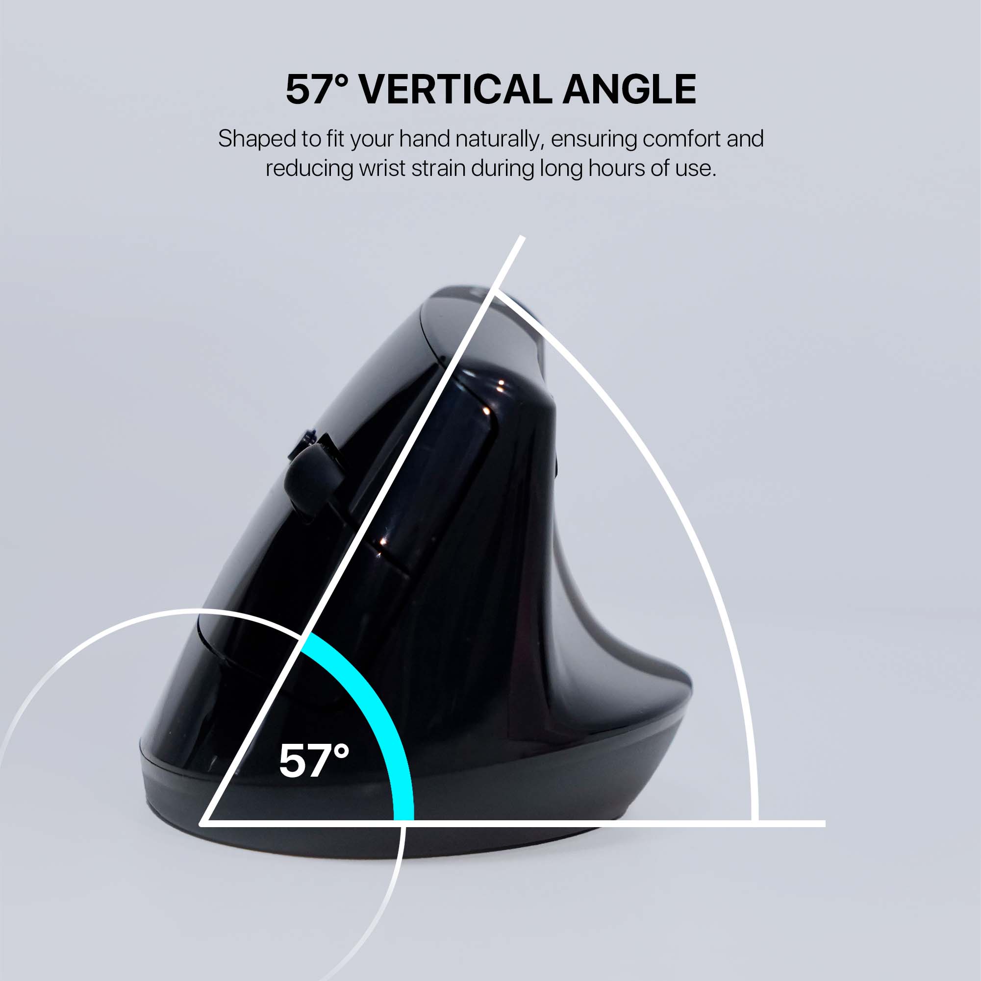 Fantech W195 Go Comfy Mouse Vertical Ergonomic 2.4GHz Wireless and 5.1 ...