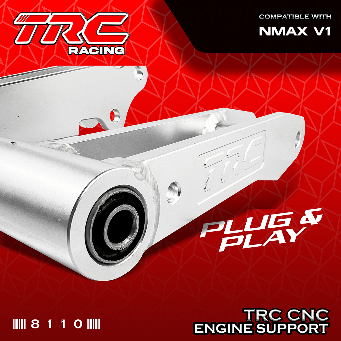 TRC RACING NMAX V1 CNC ENGINE SUPPORT PLUS 2 8110 | Shopee Philippines