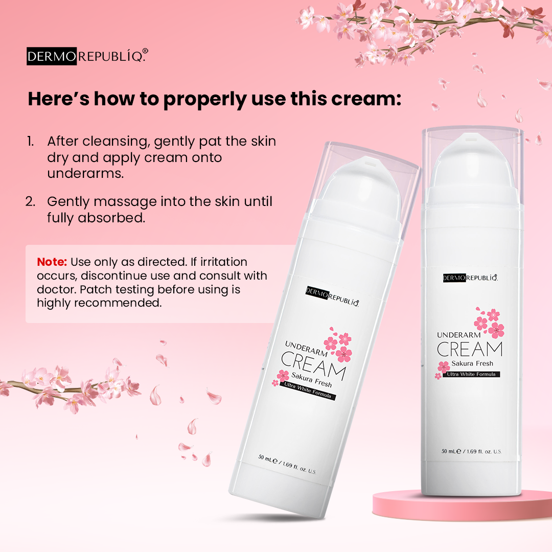 Dermorepubliq Sakura Fresh Ultra White Underarm Cream | Shopee Philippines