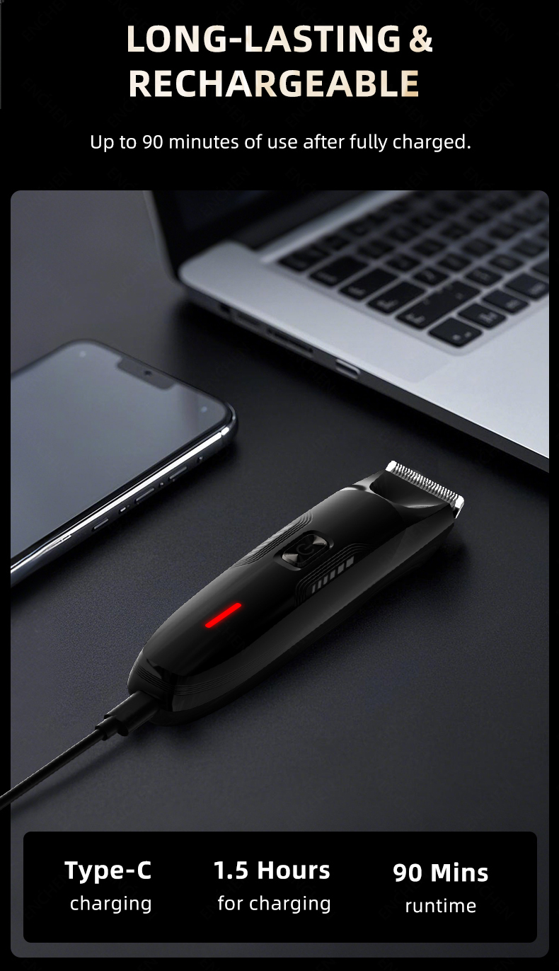 ENCHEN Body Hair Trimmer Spark3 Electric Groin&Body Hair Groomer Waterproof Bikini Trimmer With ...