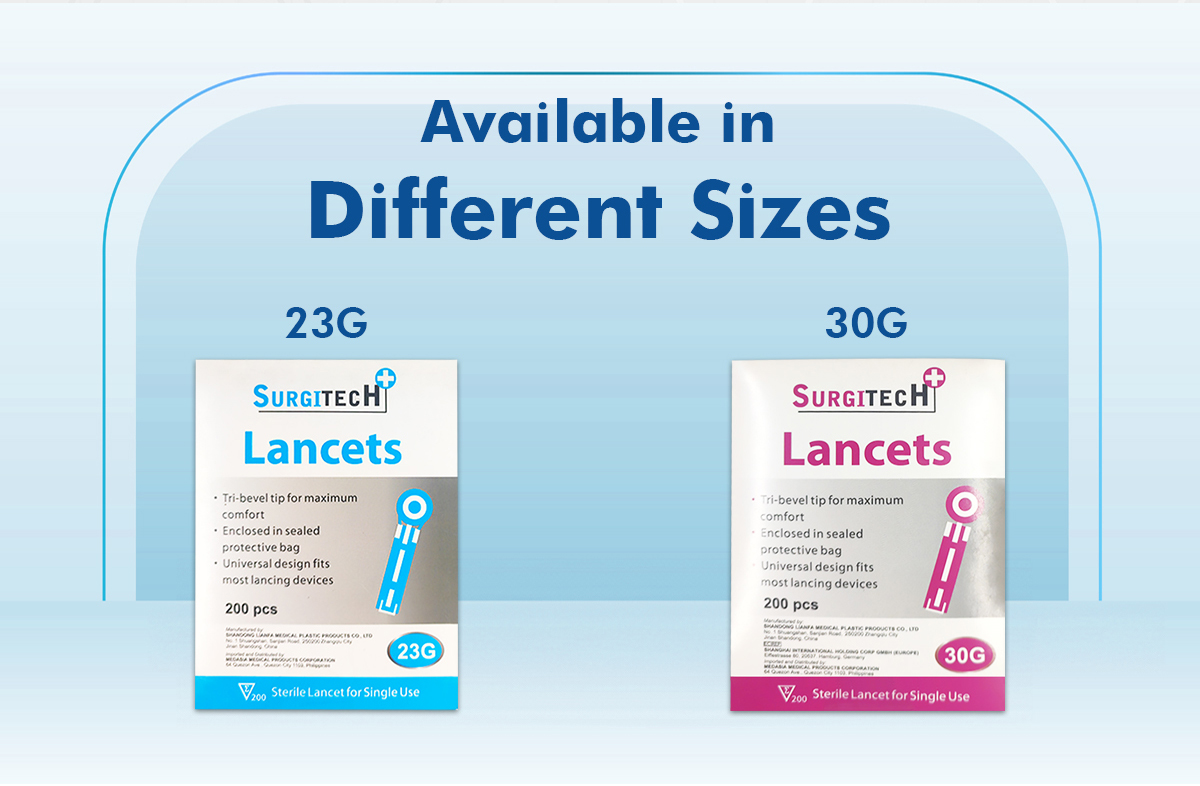 Surgitech Lancet 23G – Ultra-Sharp Sterile Blood Sampling Needles for ...