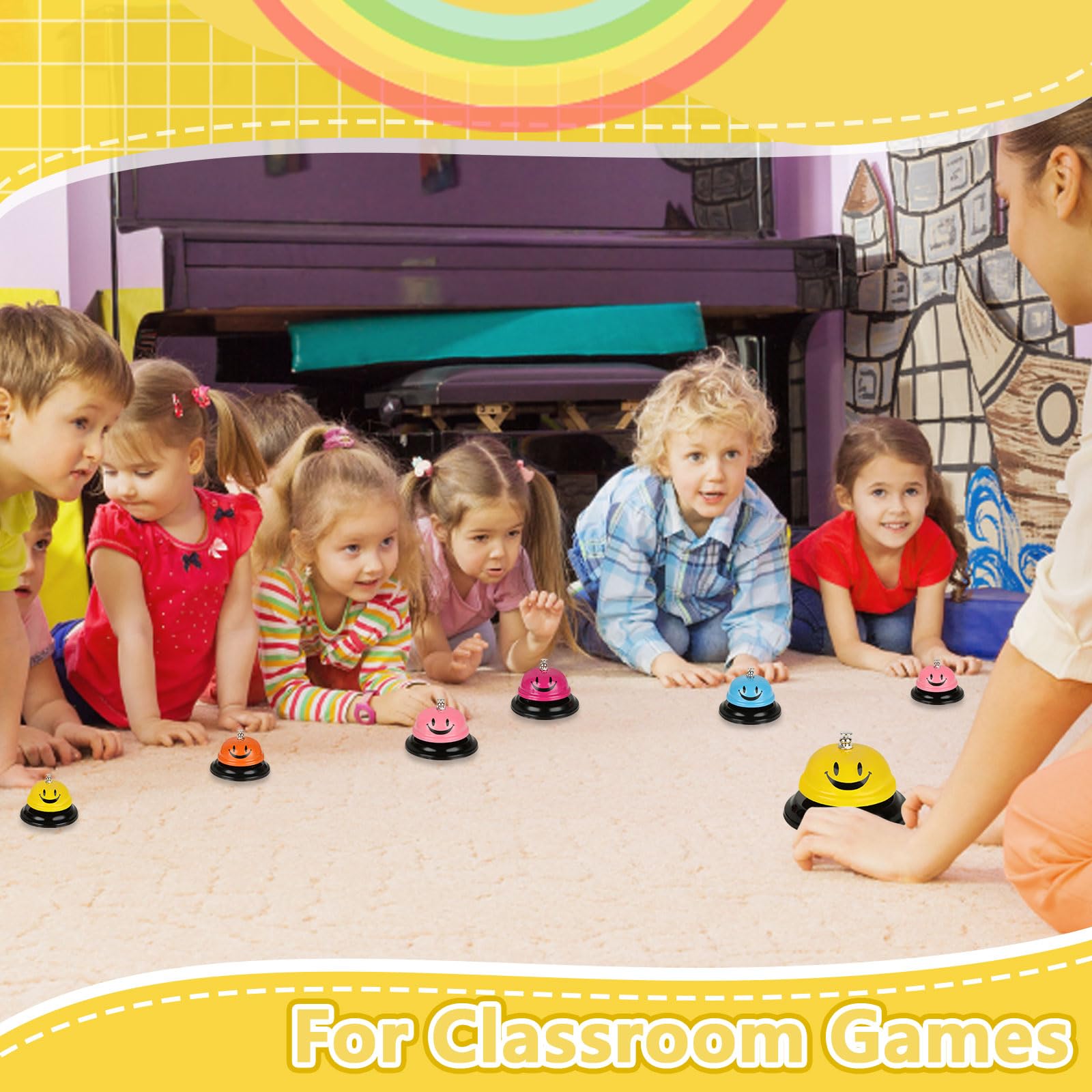 Call Bell Lovely Smile Face Desk Service Bell Ding Bell for Restaurant ...