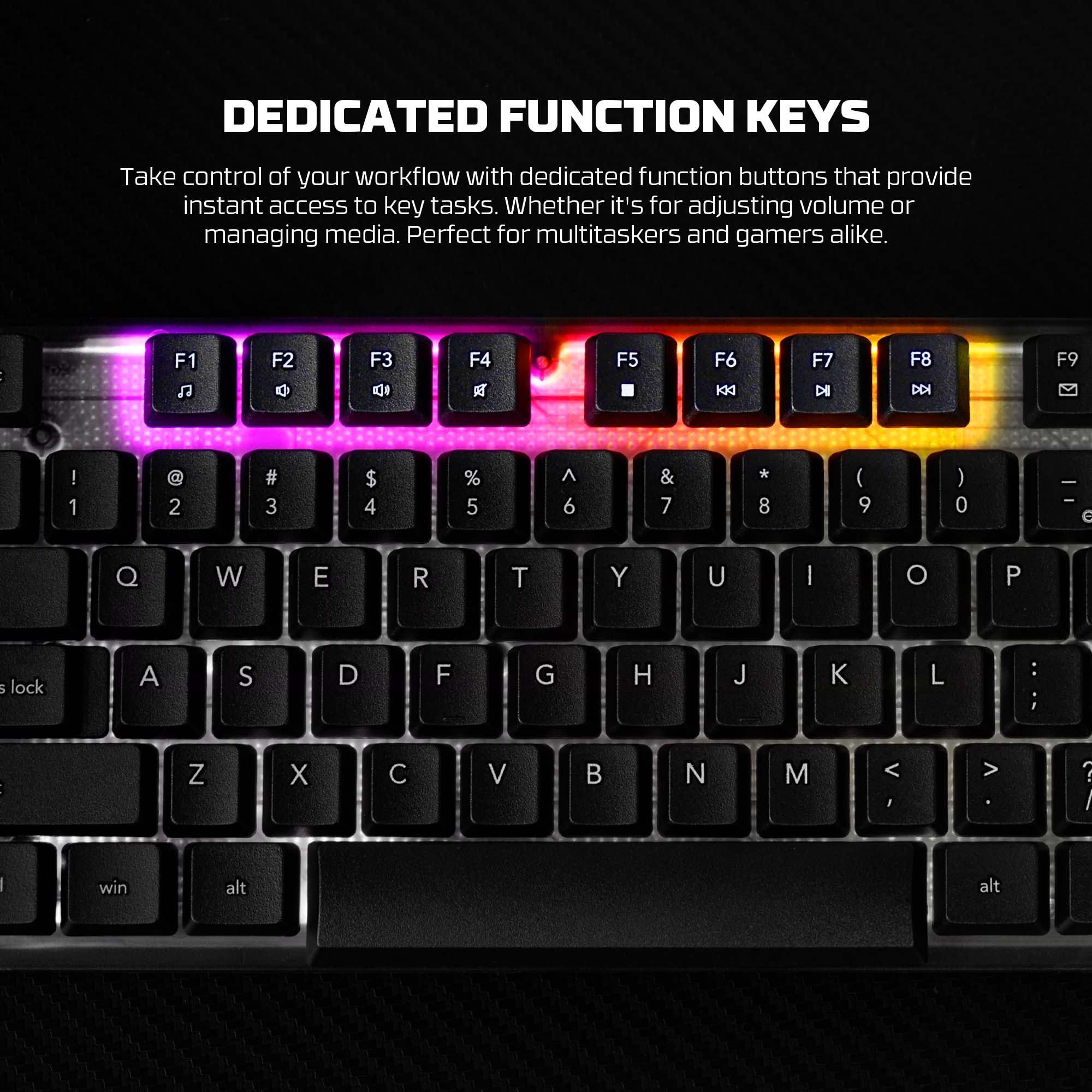 Fantech Keyboard K515S Shikari S Membrane Gaming Keyboard with RGB ...