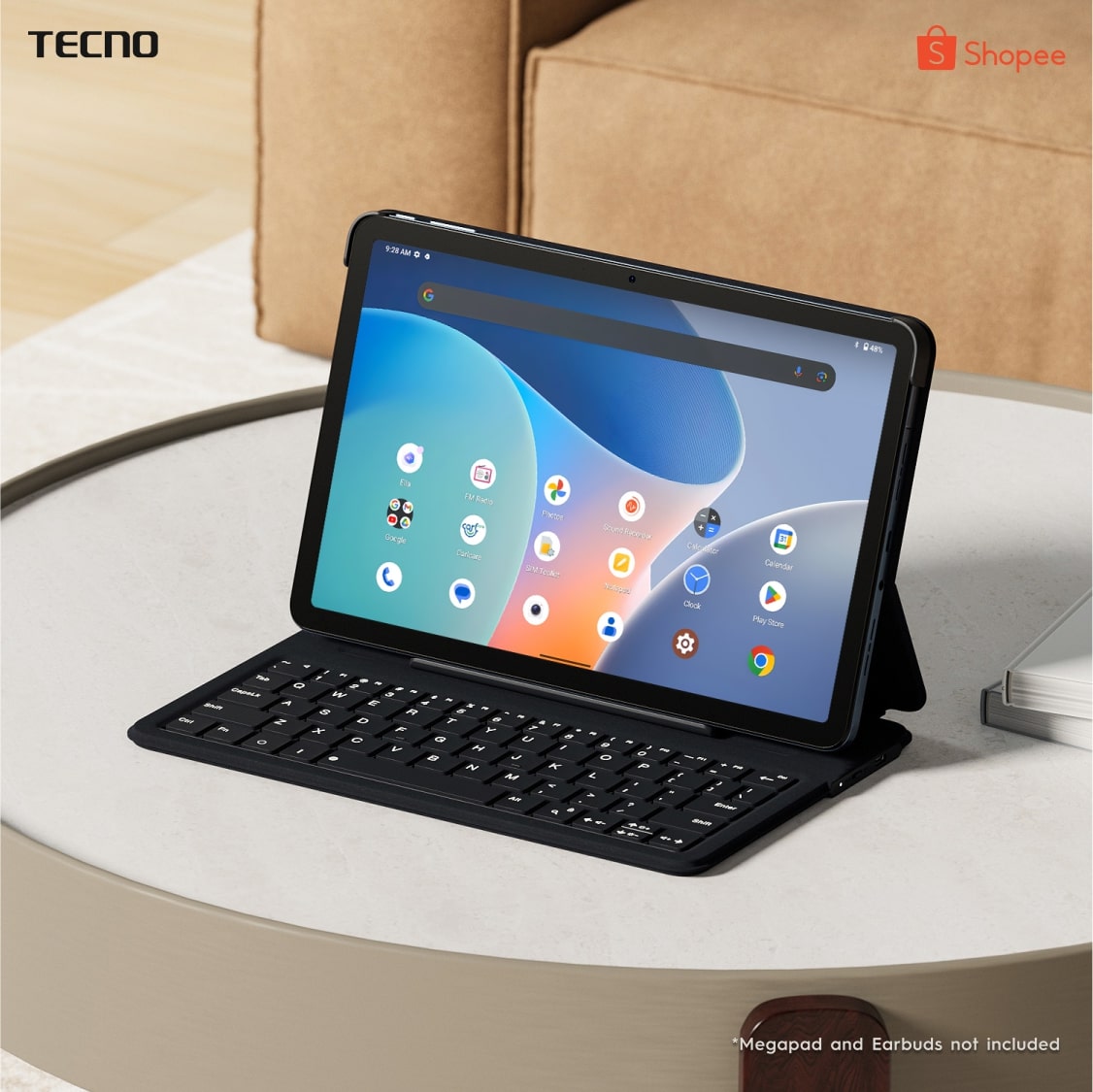 TECNO MEGAPAD 11 BLUETOOTH KEYBOARD | Shopee Philippines
