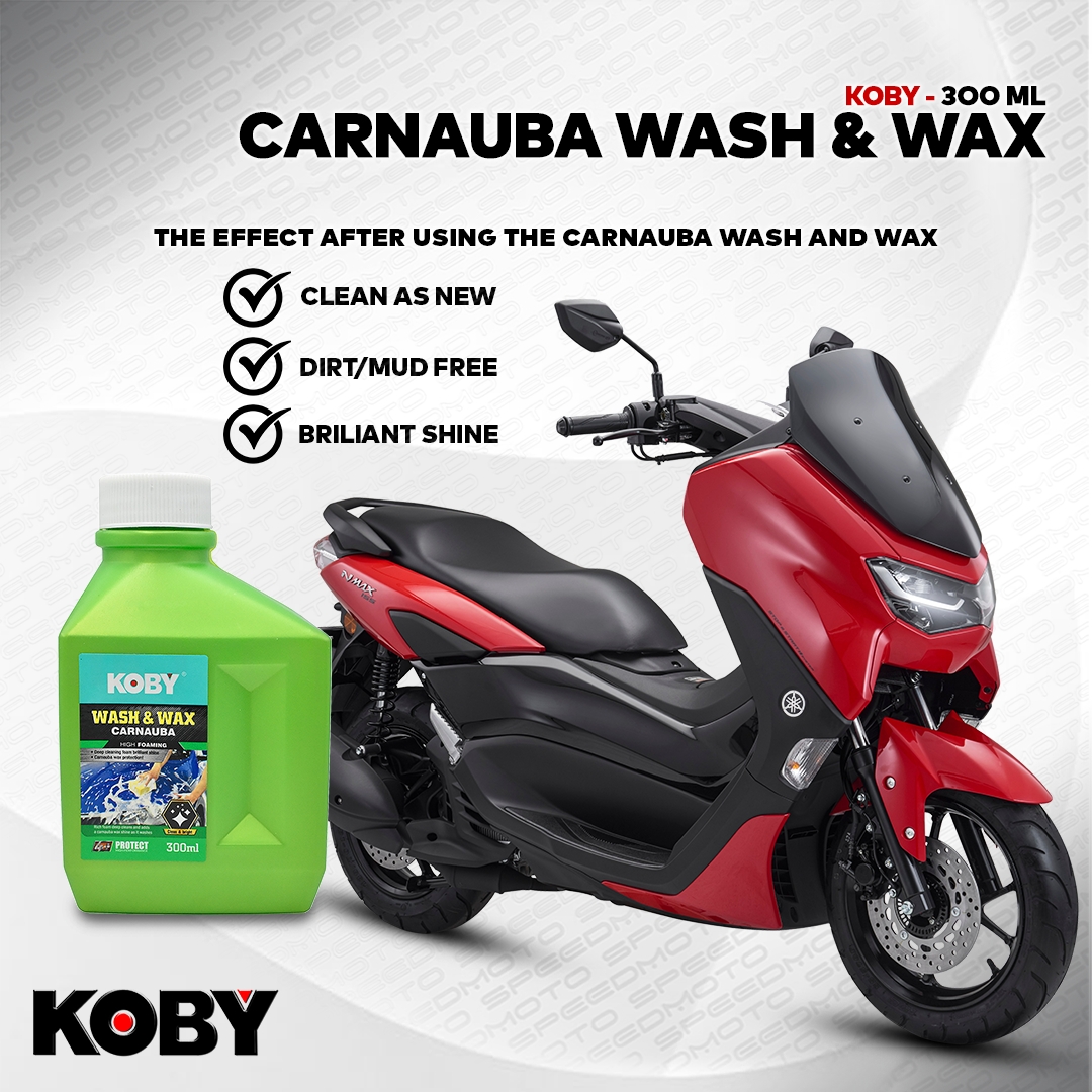 KOBY WATERLESS WASH AND WAX CARNAUBA 300ML HASSLE FREE FOR CAR AND ...