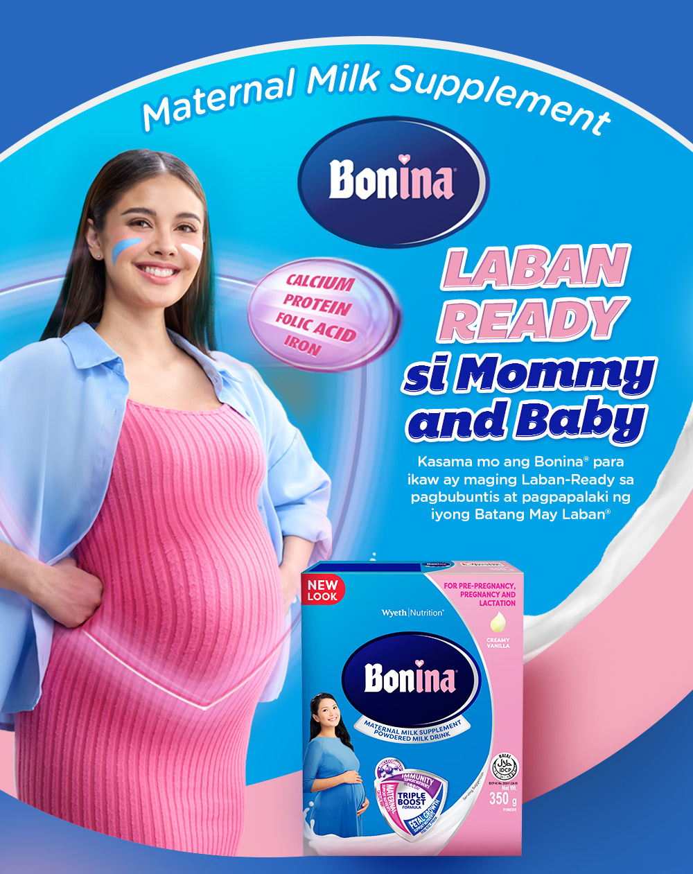 BONINA Maternal Milk Supplement for Pregnant and Breastfeeding Moms 350g | Shopee Philippines