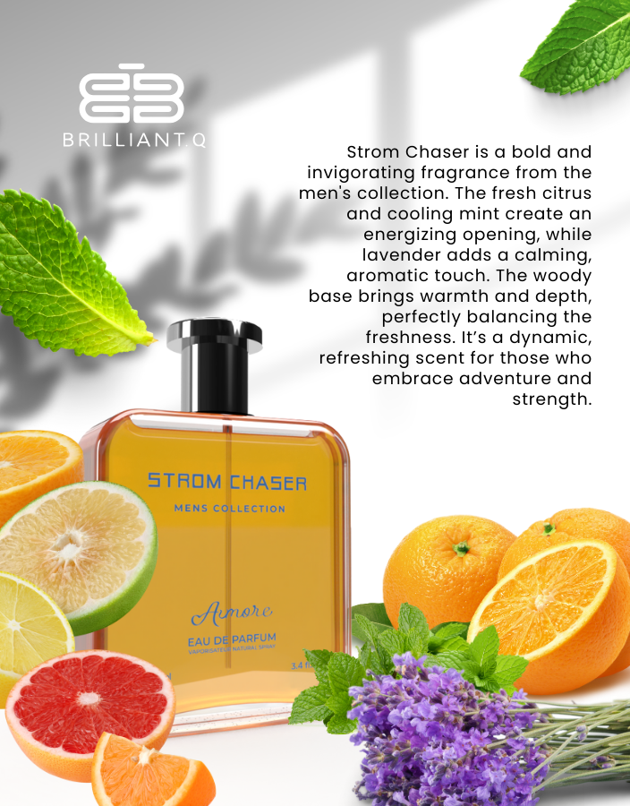 BRILLIANT.Q AIMORE STROM CHASER MEN'S COLLECTION LONG LASTING EAU DE ...