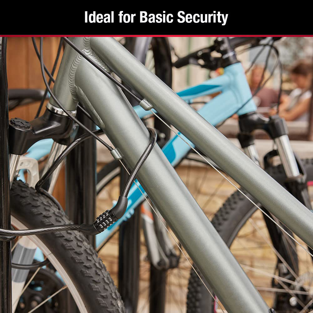 4 Digits Bike Lock, Heavy Duty Anti Theft Bike Locks, Combination Lock ...