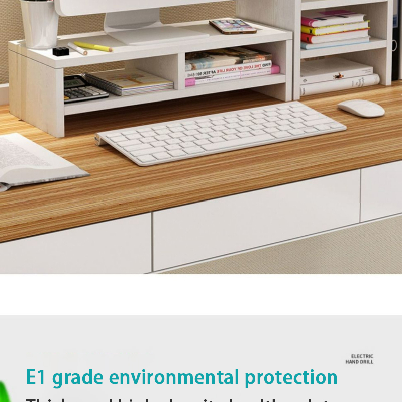 Wooden Computer Monitor Stand Screen Increased Shelf Desktop Rack ...
