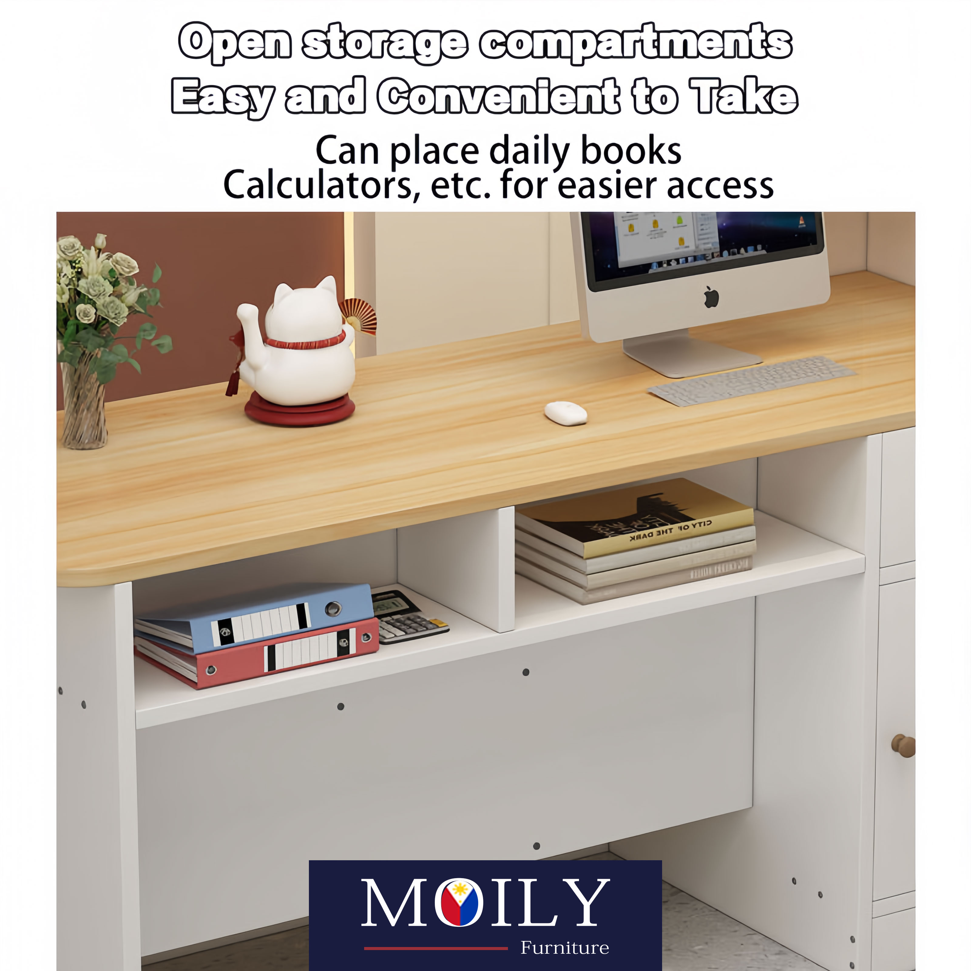 Minimalist cashier, convenience store front desk, supermarket counter ...