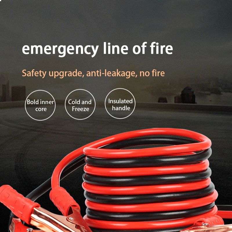 Car Firewire Battery Cable Emergency Start Jumper Leads Heavy Duty ...