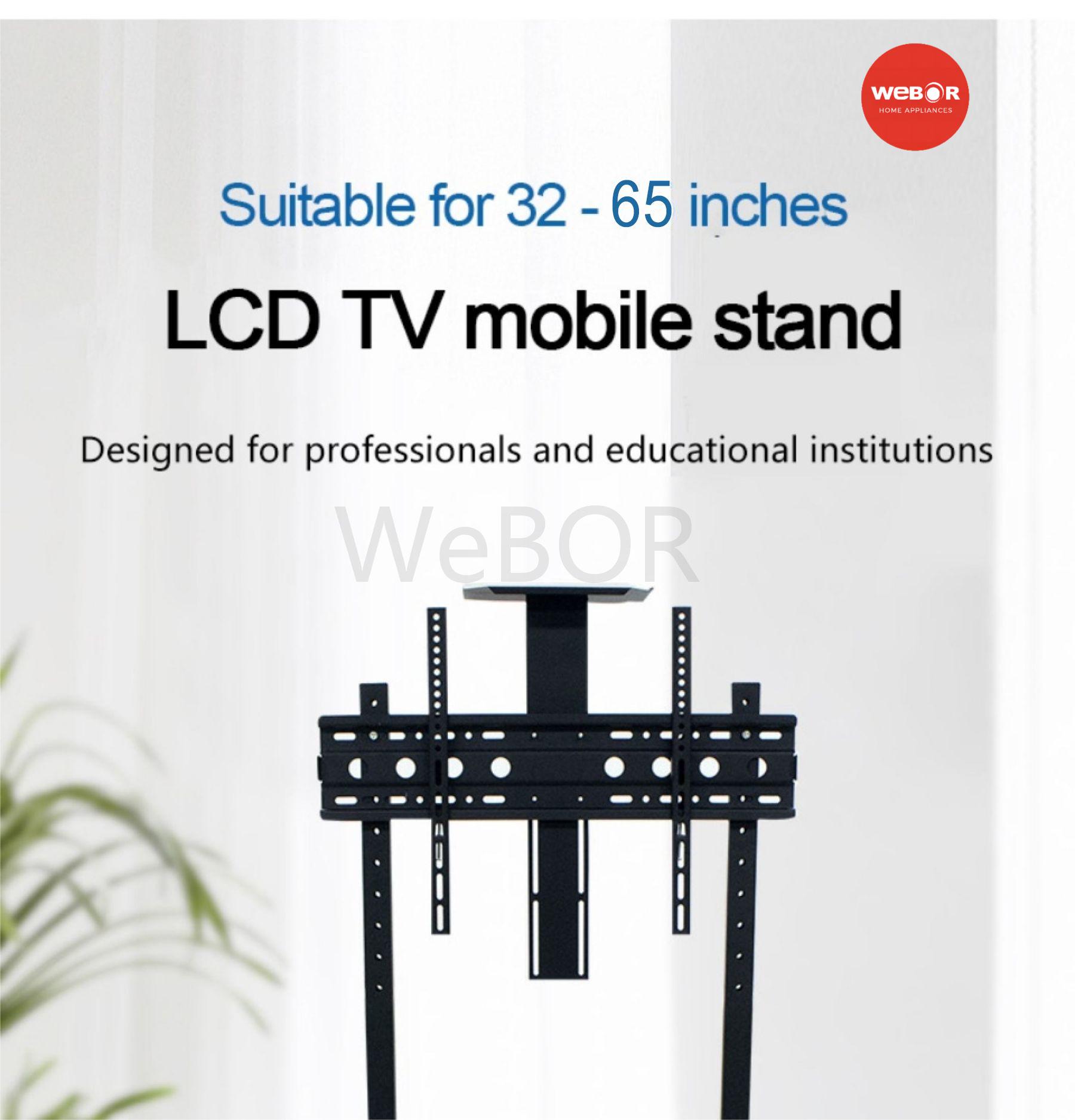 WeBOR Removable TV Stand With Wheels 32-75 Inch Screen Stand Mobile TV ...