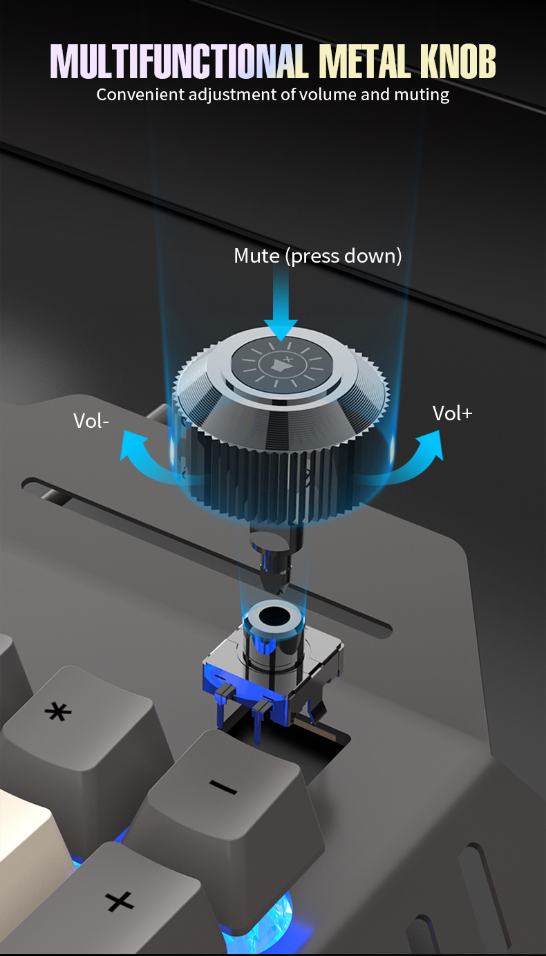 XUNFOX K90 keyboard 104 keys mechanical keyboard gaming keyboard and ...