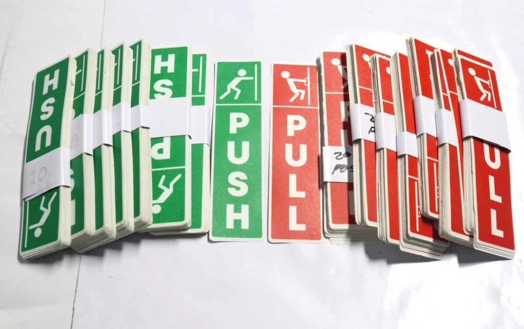 DSIGN Push Pull Door Sticker Signage l Door Signage l Vinyl Sticker l ...