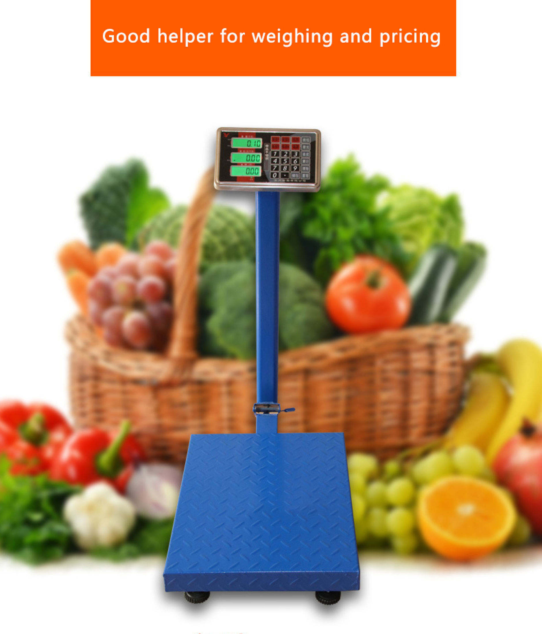 300KG Folding Digital Electronic Scales Rechargeable high-precision ...