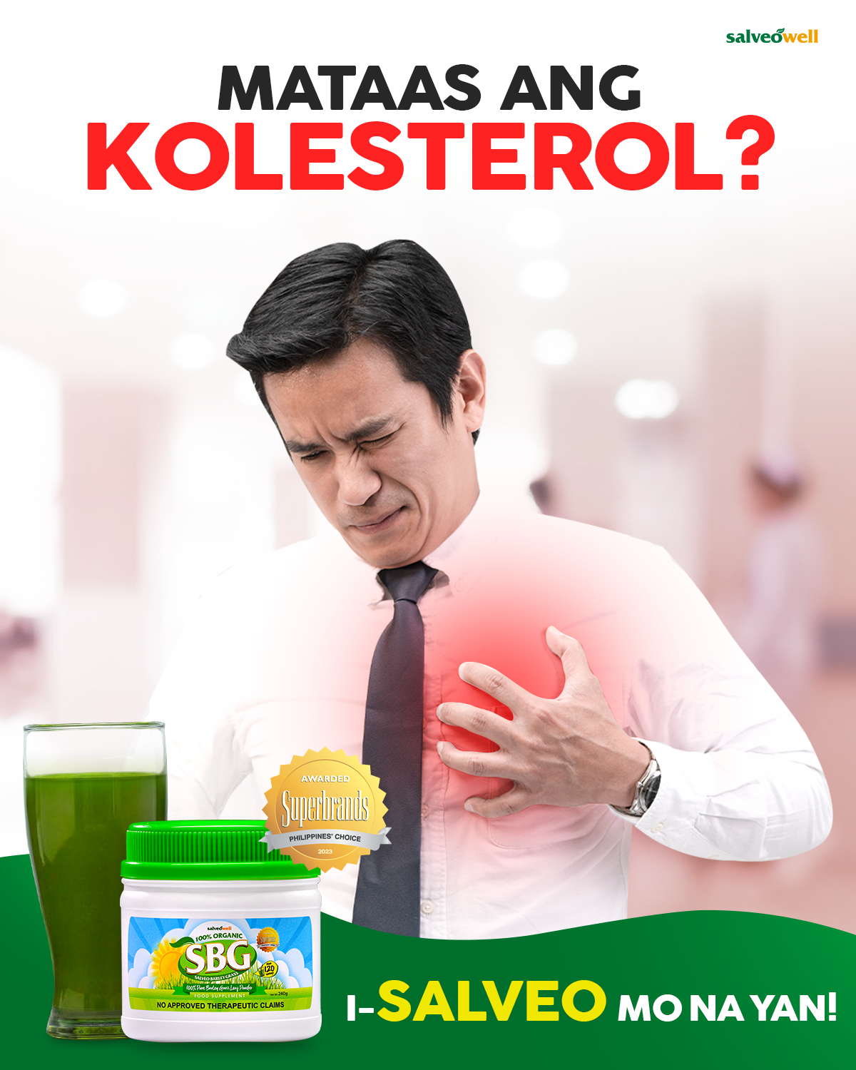 Salveo Barley Grass (SBG) 100% Pure and Organic 120s Capsules Daily used Healthy for Kids and ...