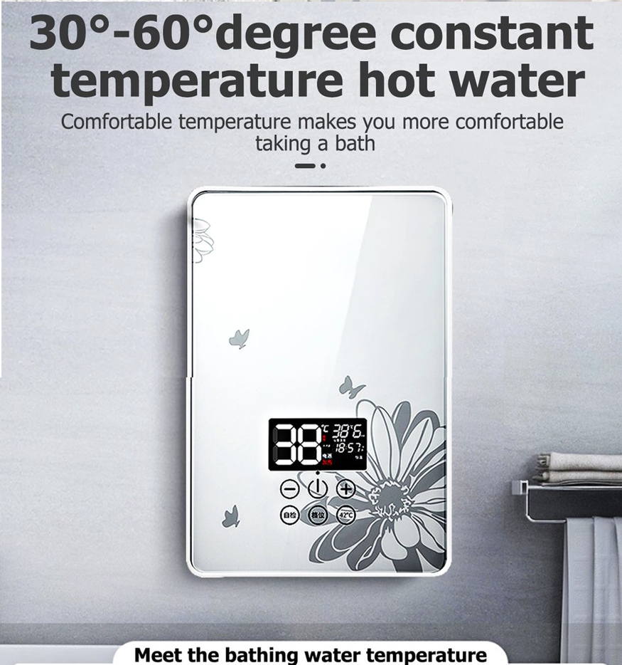 Speed Heat Water heater 6500w Electric Water Heater Hot Water in 3 ...