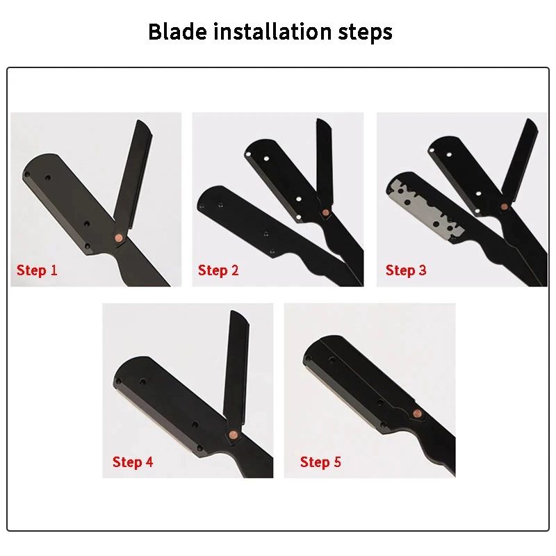Labaha Folding Shaver Edge Barber Razor Manual Stainless Steel Beard ...