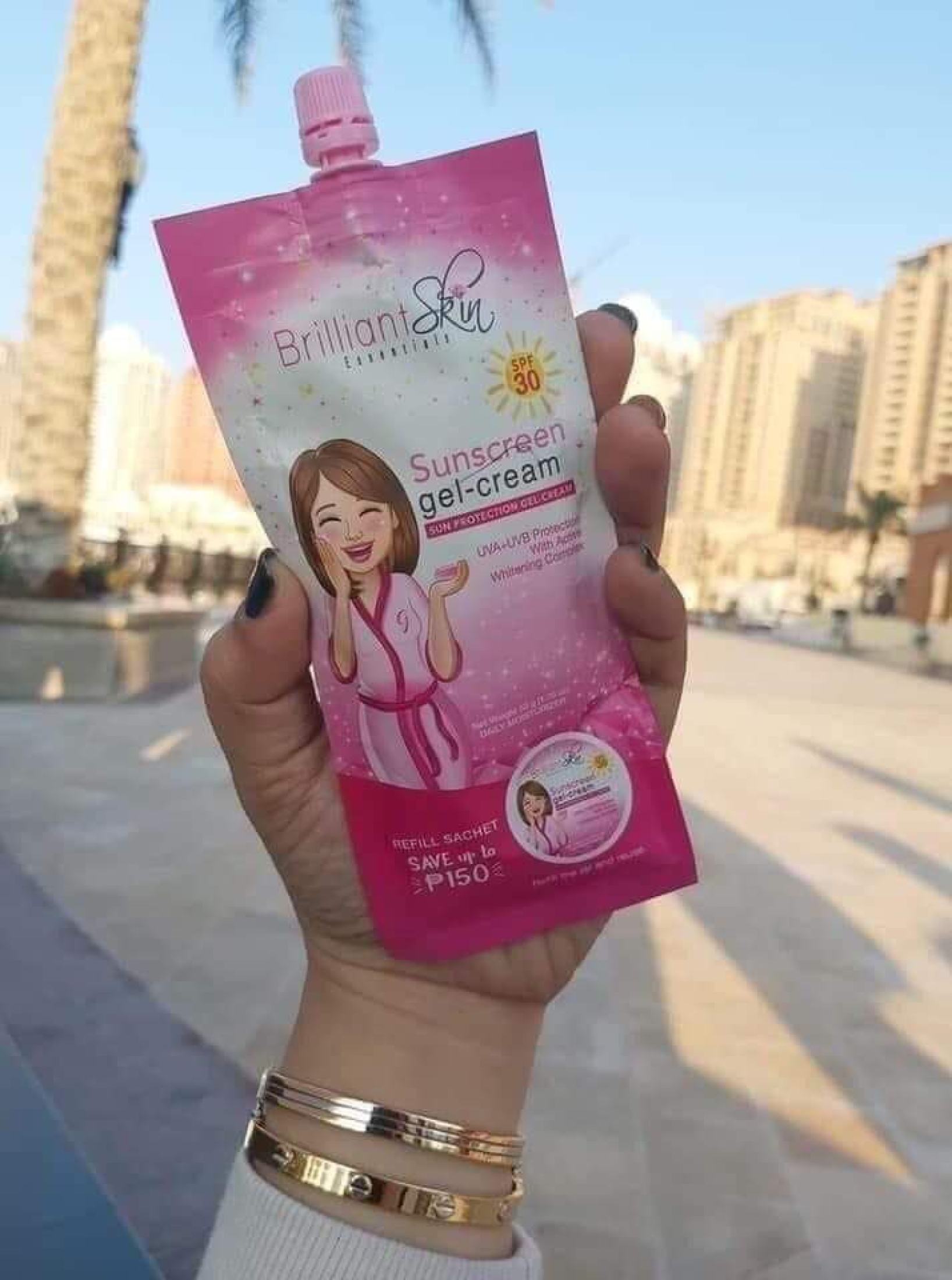 BRILLIANT SUNBLOCK Gel Cream Sunscreen Orig 50g ProtectSachet | Shopee ...