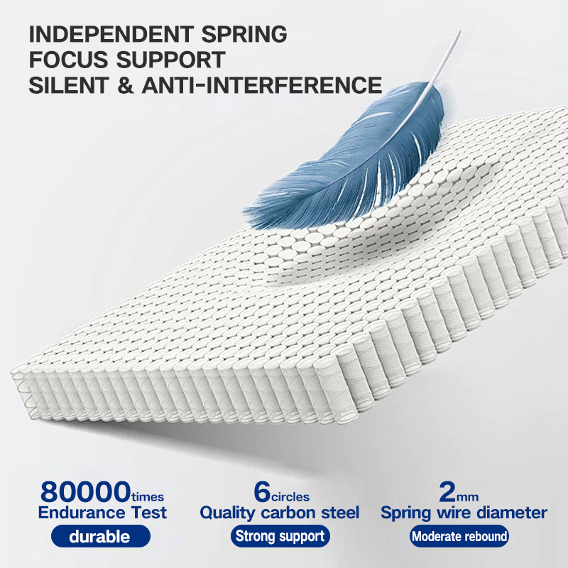 8 Inch Independent Spring Mattress Foam Mattress Comfort Back Care ...