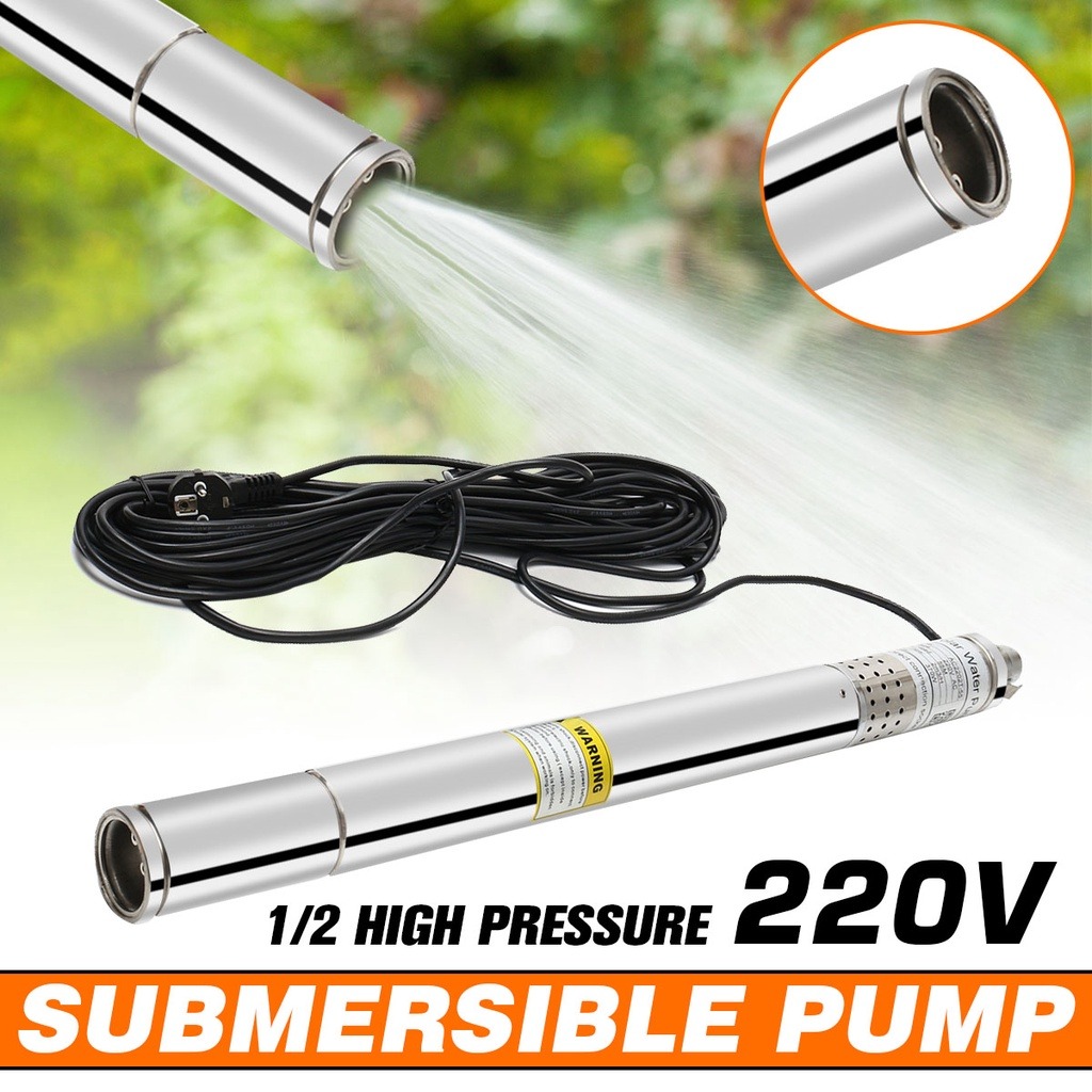 New 2Inch Submersible Pump 0.5-2HP Water Pump Deep Well 220V 60Hz 180ft ...