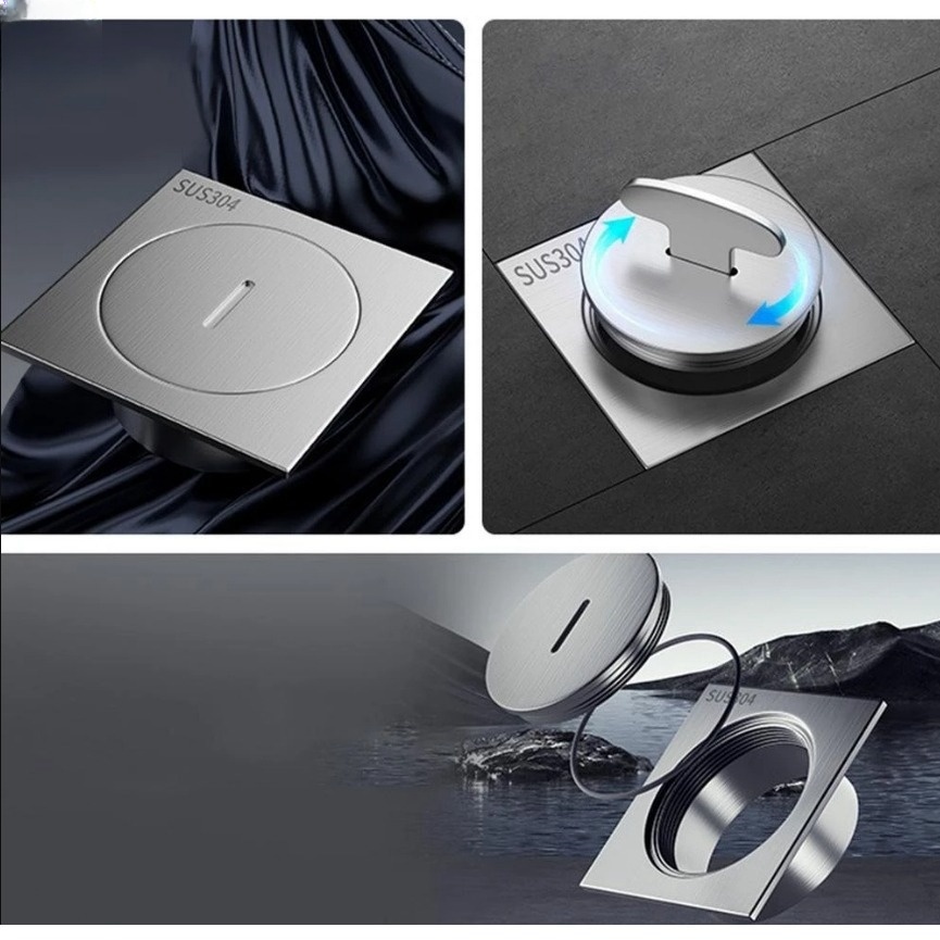 Heavy Duty Floor Clean Out 304 stainless 4x4 and 5x5 Clean Out Floor ...