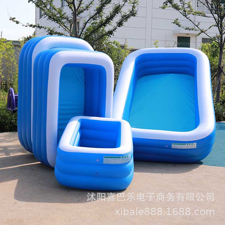 Portable Inflatable Swimming Pool - Family Size, Durable & Fun for Ages ...