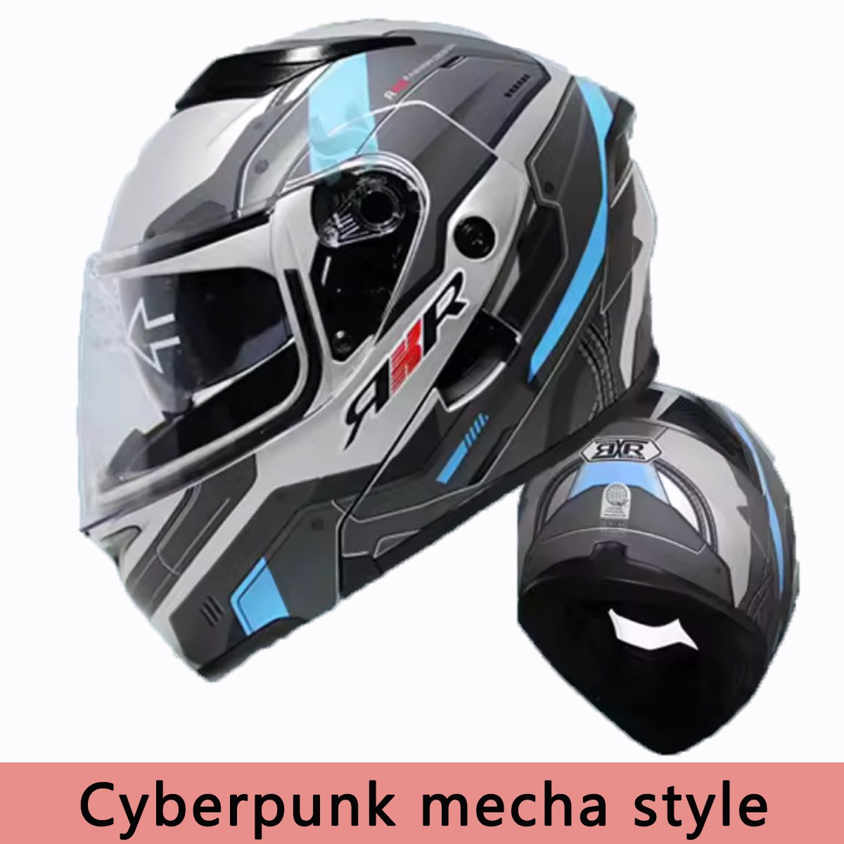 【Exclusive Design】RXR Modular Helmet Full Face Dual Visor Half face ...