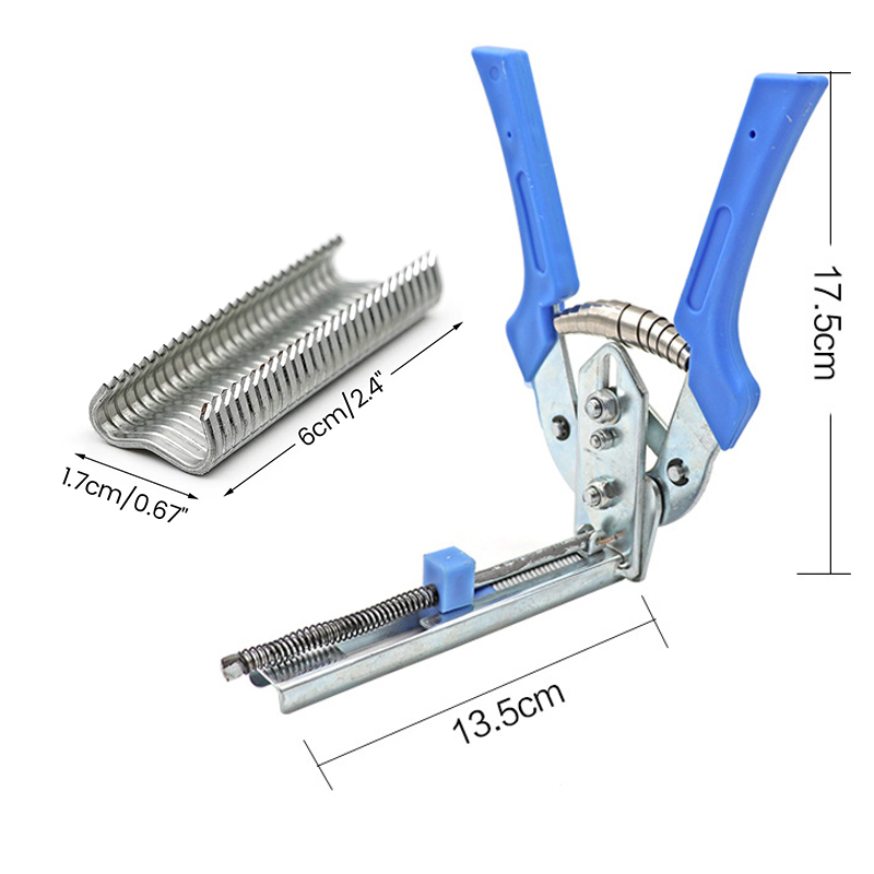 Hog Ring Plier Tool And 600pcs M Clips Staples Chicken Mesh Cage Wire ...
