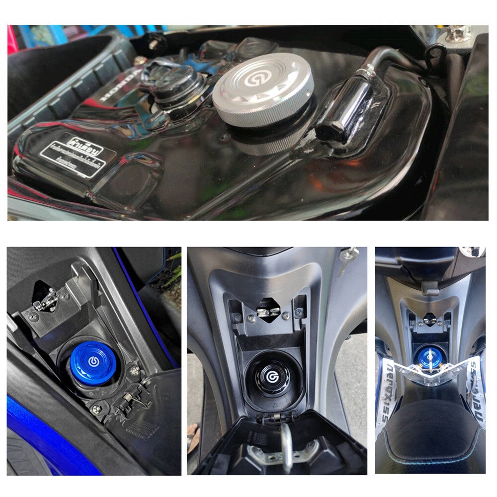 MOTORCYCLE GAS TANK CAP UNIVERSAL MODIFIED FUEL TANK CAP HIGH QUALITY ALUMINUM ALLOY V2 2020 ...