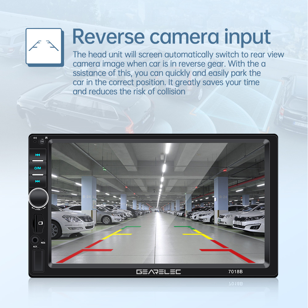 GEARELEC 2 Din Car Stereo With Bluetooth Car RadioTouch Screen Monitor ...