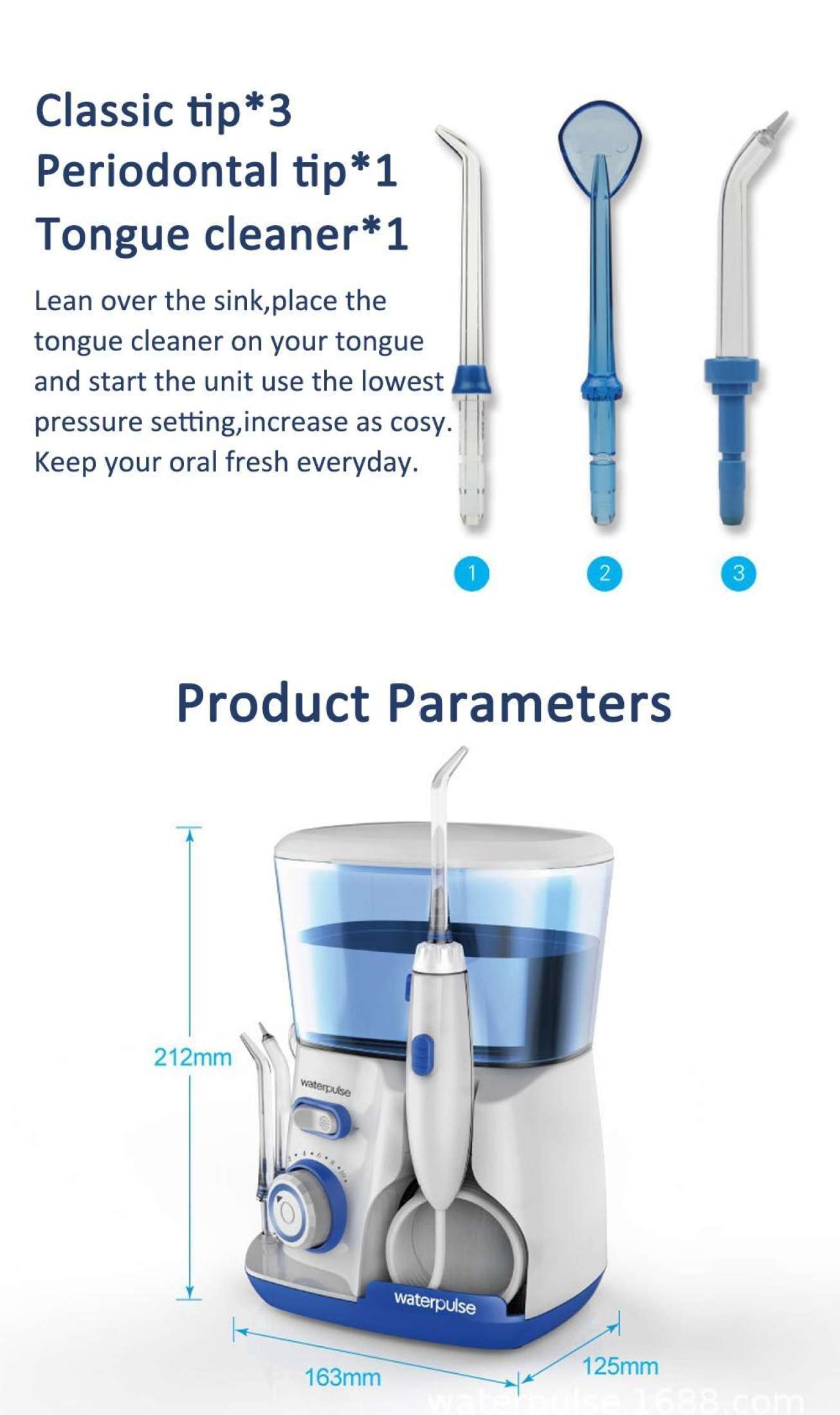 Nfy washer Tooth cleaner Dental Water Jet Oral Irrigator Floss Dental ...