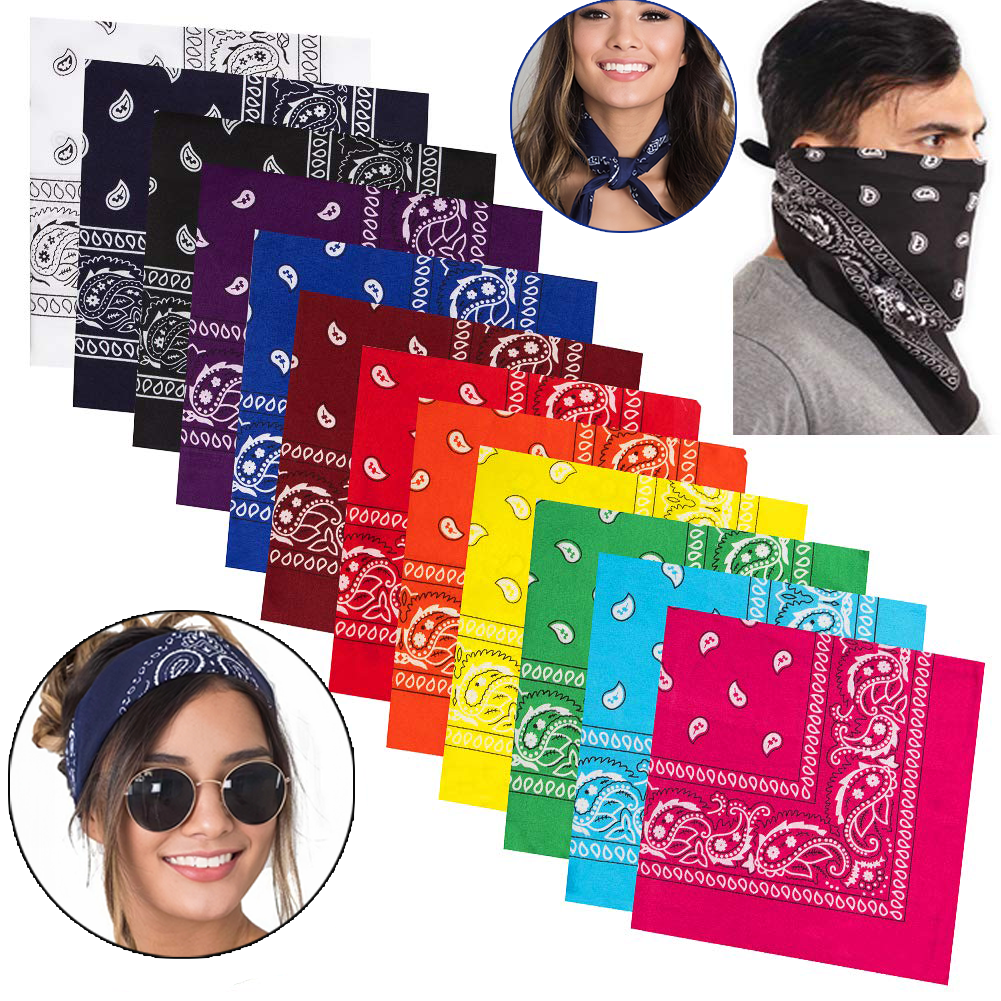 Fashion Hip-Hop Scarf Bandana 55cm*55cm Hiphop Handkerchief Headband ...