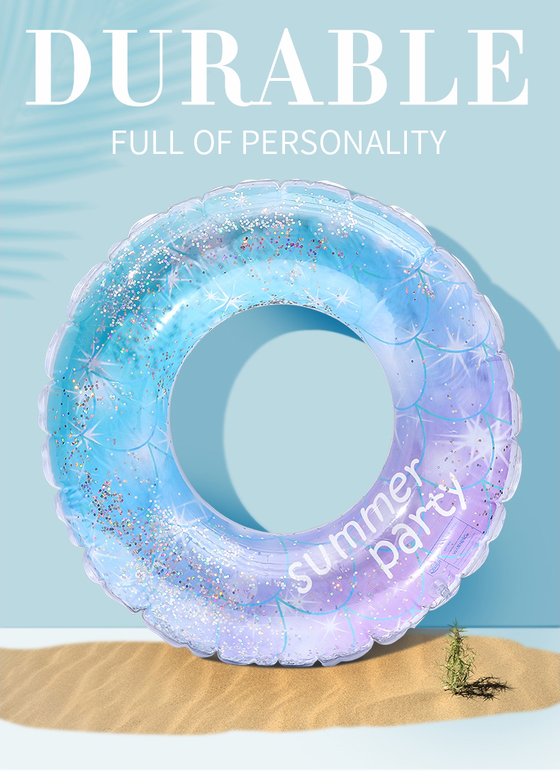 PVC Spot Starry Sky Inflatable Swimming Ring Adult Swimming Tube ...