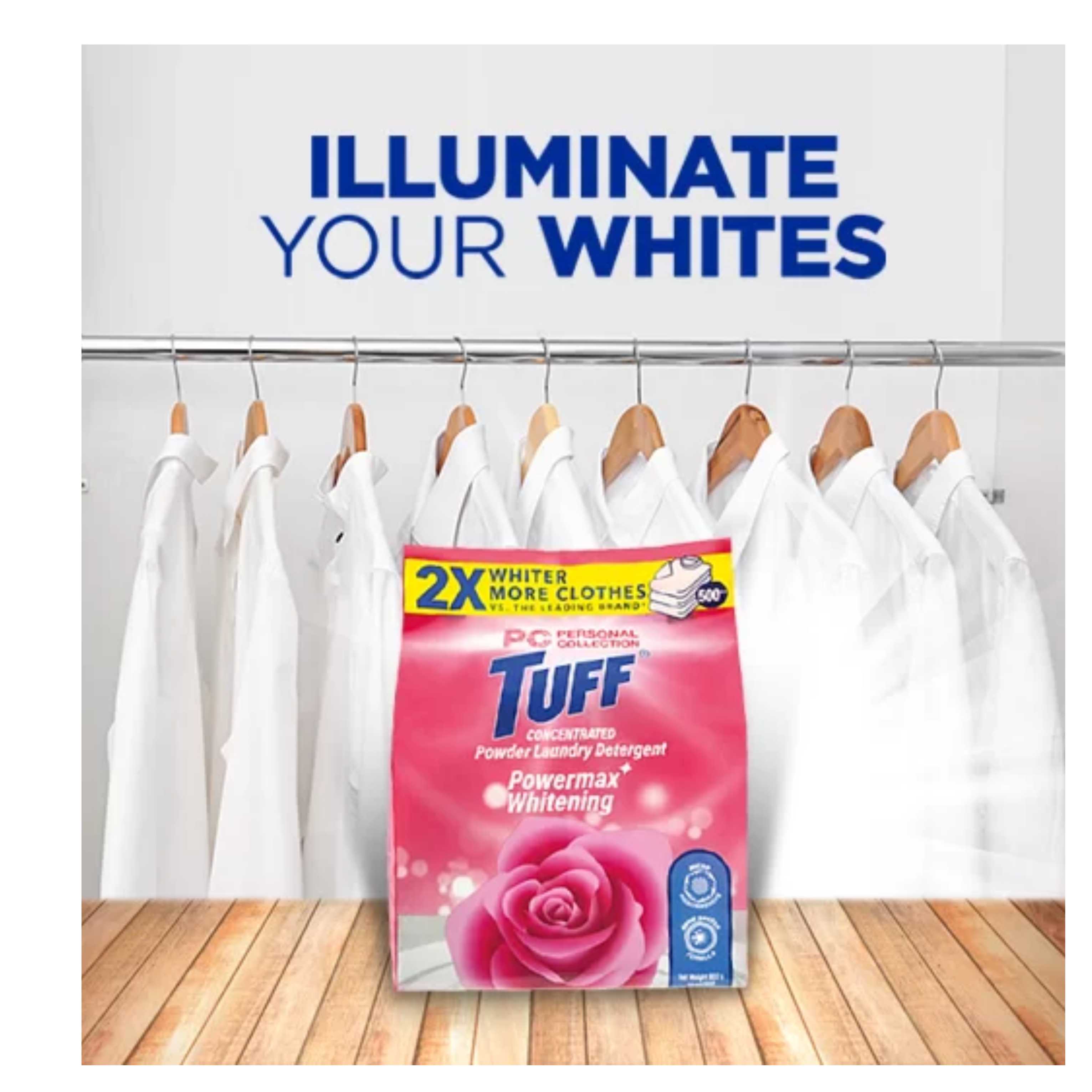 PERSONAL COLLECTION TUFF POWDER POWERMAX WHITENING 800G | Shopee ...