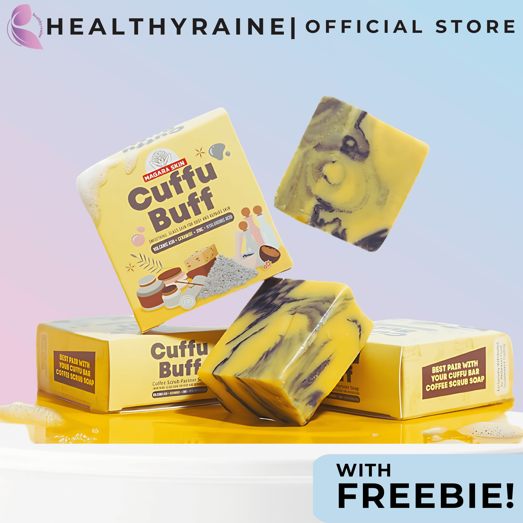 MAGARA SKIN Cuffu Buff B1T1 Coffee Scrub Partner Soap Exfoliating ...