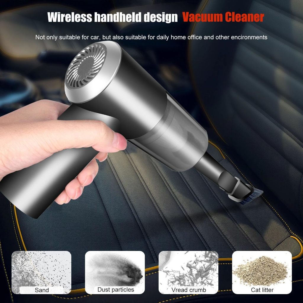 120W Small Vacuum Cleaner Portable Wireless Mini Handheld Wet&Dry ...