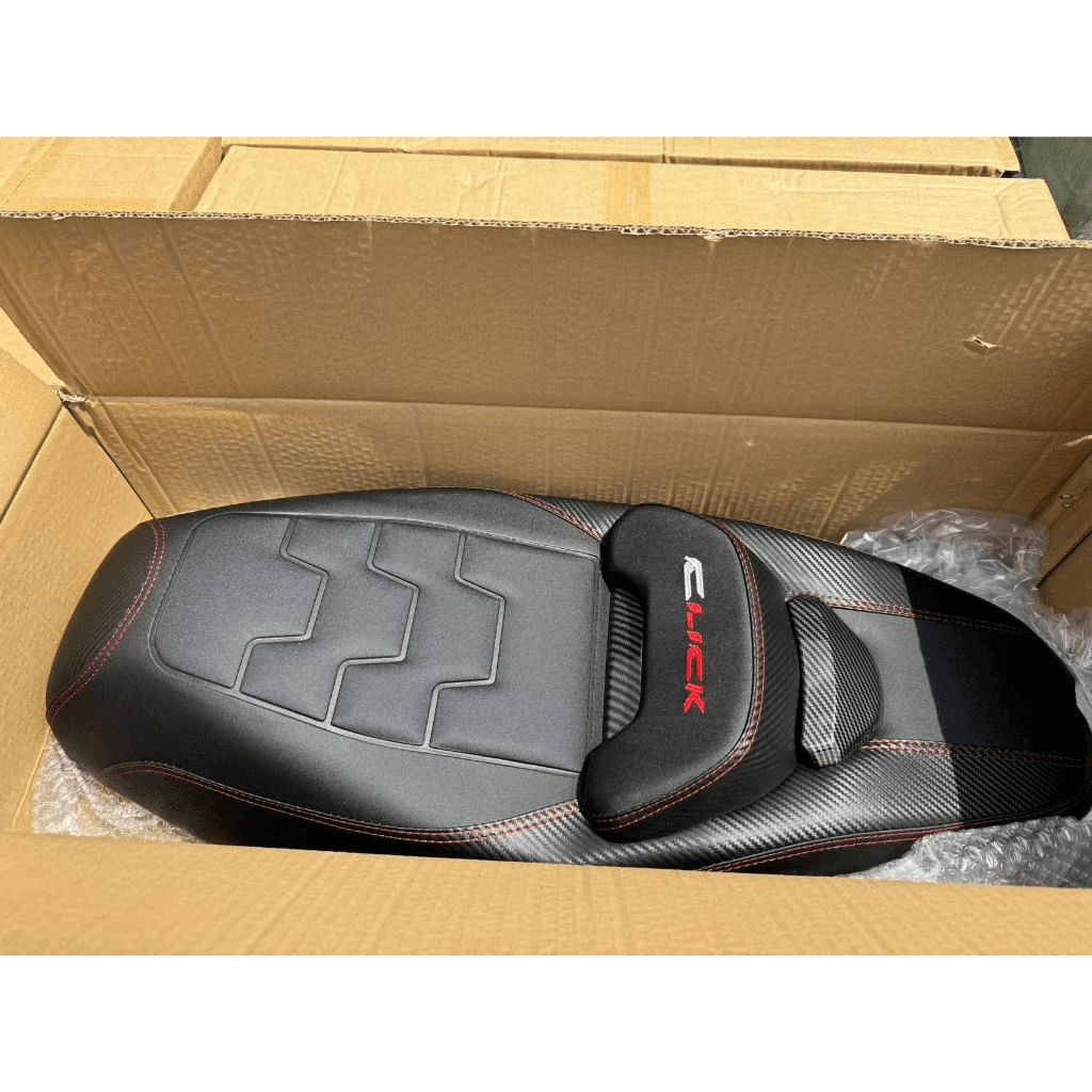 CLICK V1/V2 CAMEL BACK SEAT ASSY WITH EMBROID LOGO CARBON DESIGN FOR ...