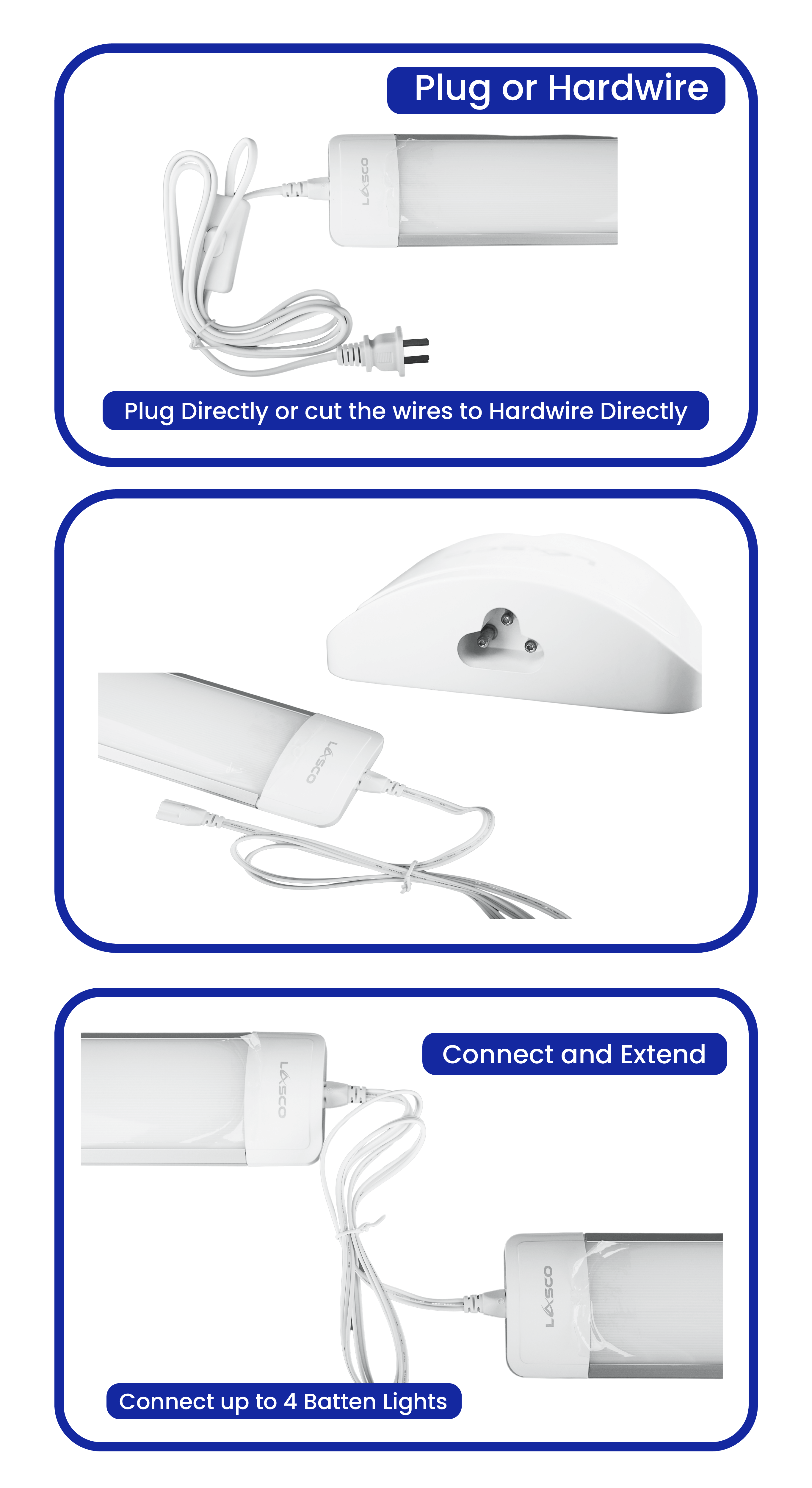 Lasco Wi-Fi Smart Home Lighting Smart Batten Light WIFI Light RGB ...